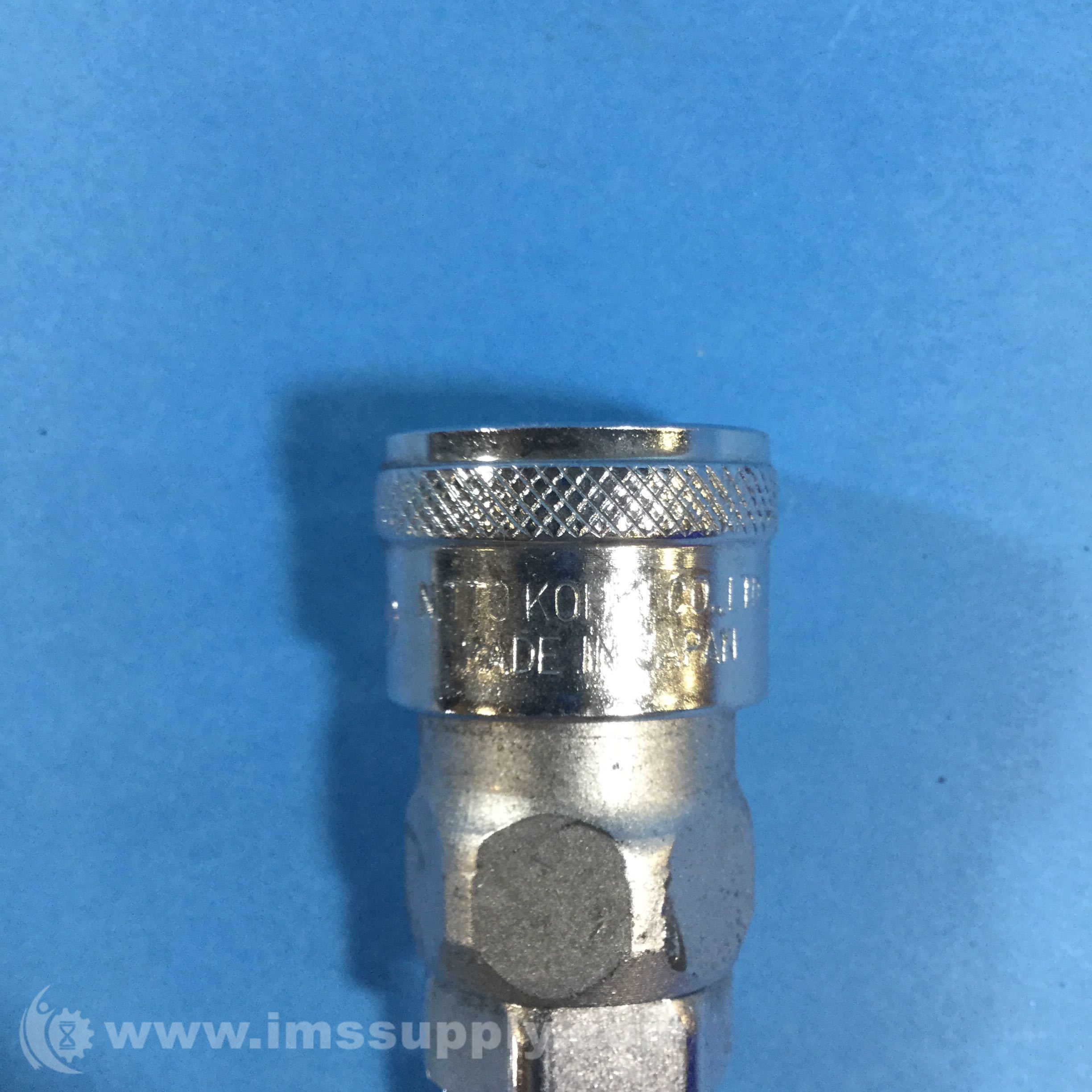 Nitto Kohki 30SM Pneumatic Pipe Fitting, SS41 Steel - IMS Supply