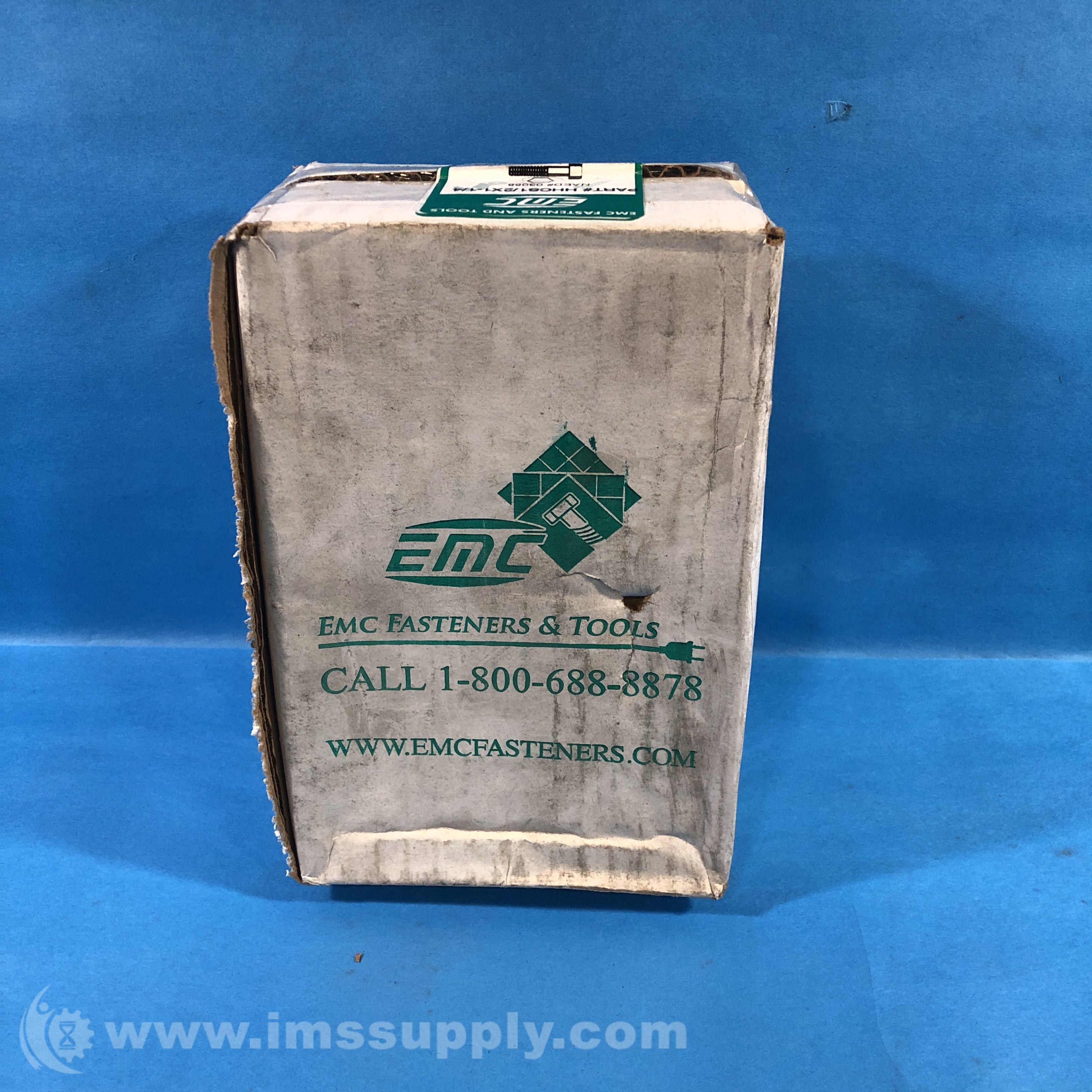 Emc 03058 Box of 100 HHCS1/2X1-1/4 Grade 2 Hex Head Cap Screws - IMS Supply