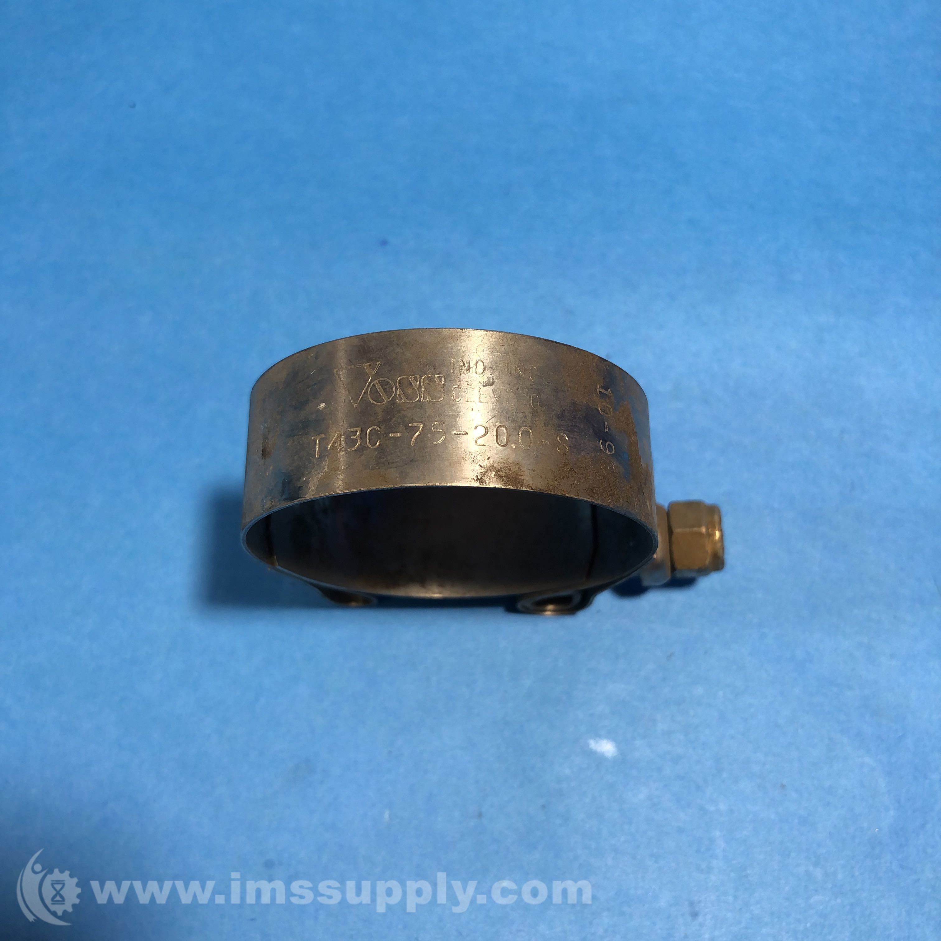 Voss T43C-75-20.0-S T-Bolt Hose Clamp - IMS Supply
