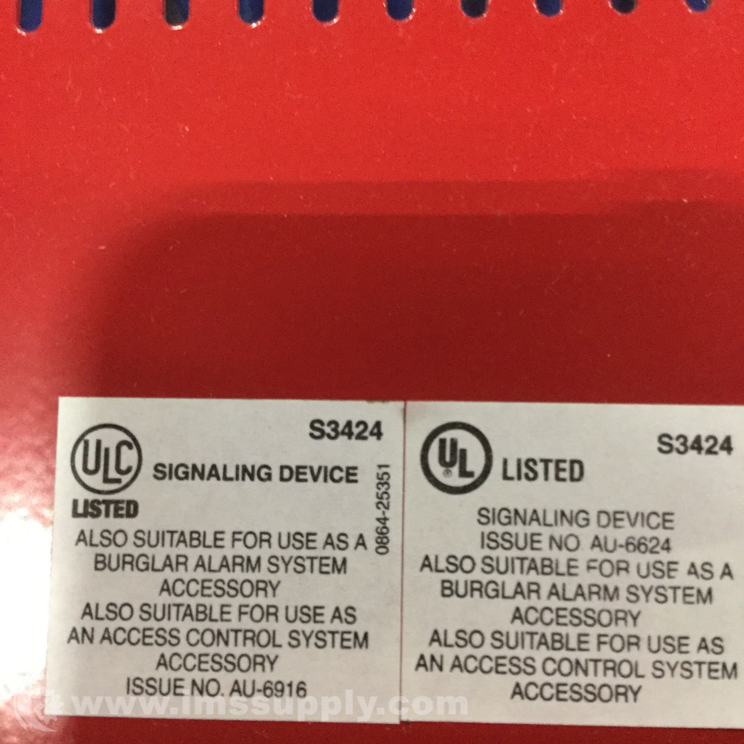 Edwards Signaling BPS6A 6.5 Amp Remote Booster Power Supply - IMS Supply