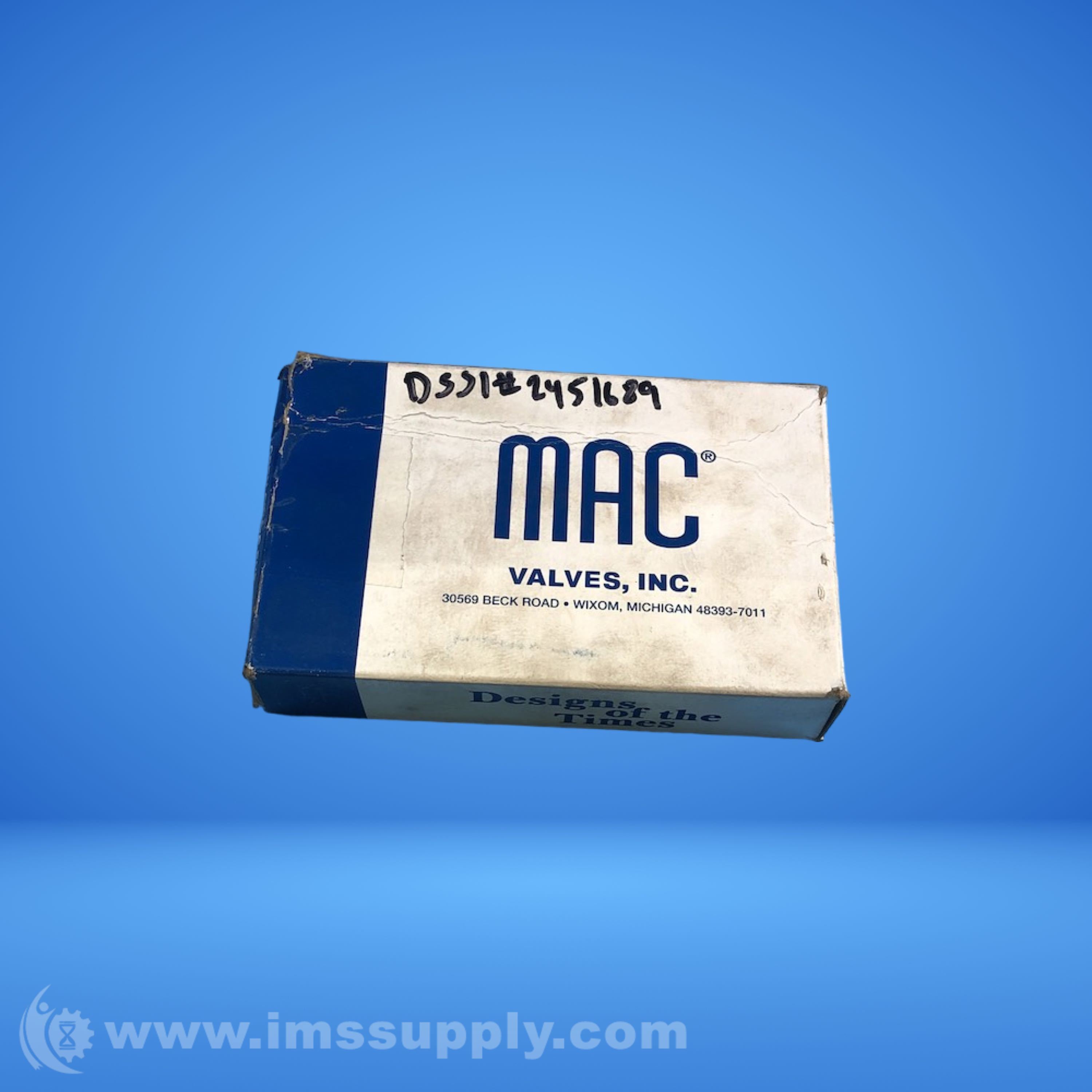 MAC Valves Inc 92B-FAB-000-DM-DDAP-1DM Solenoid Valve 24VDC 5.4W - IMS ...