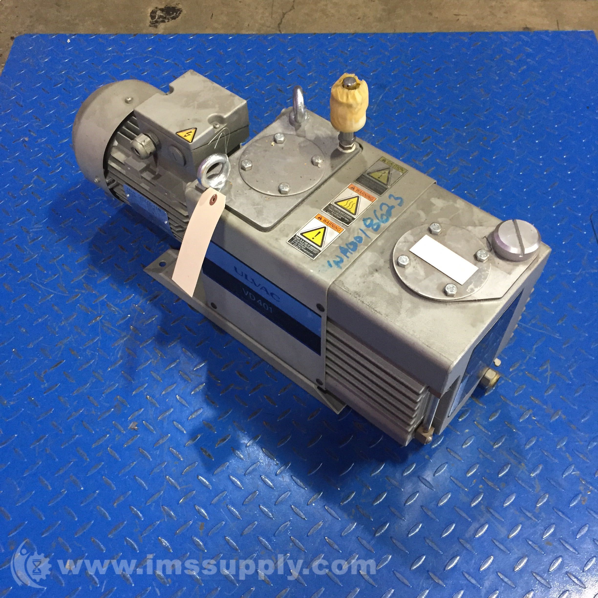 Ulvac VD401 Oil Sealed Rotary Vacuum Pump, 50/60 Cycles - IMS Supply