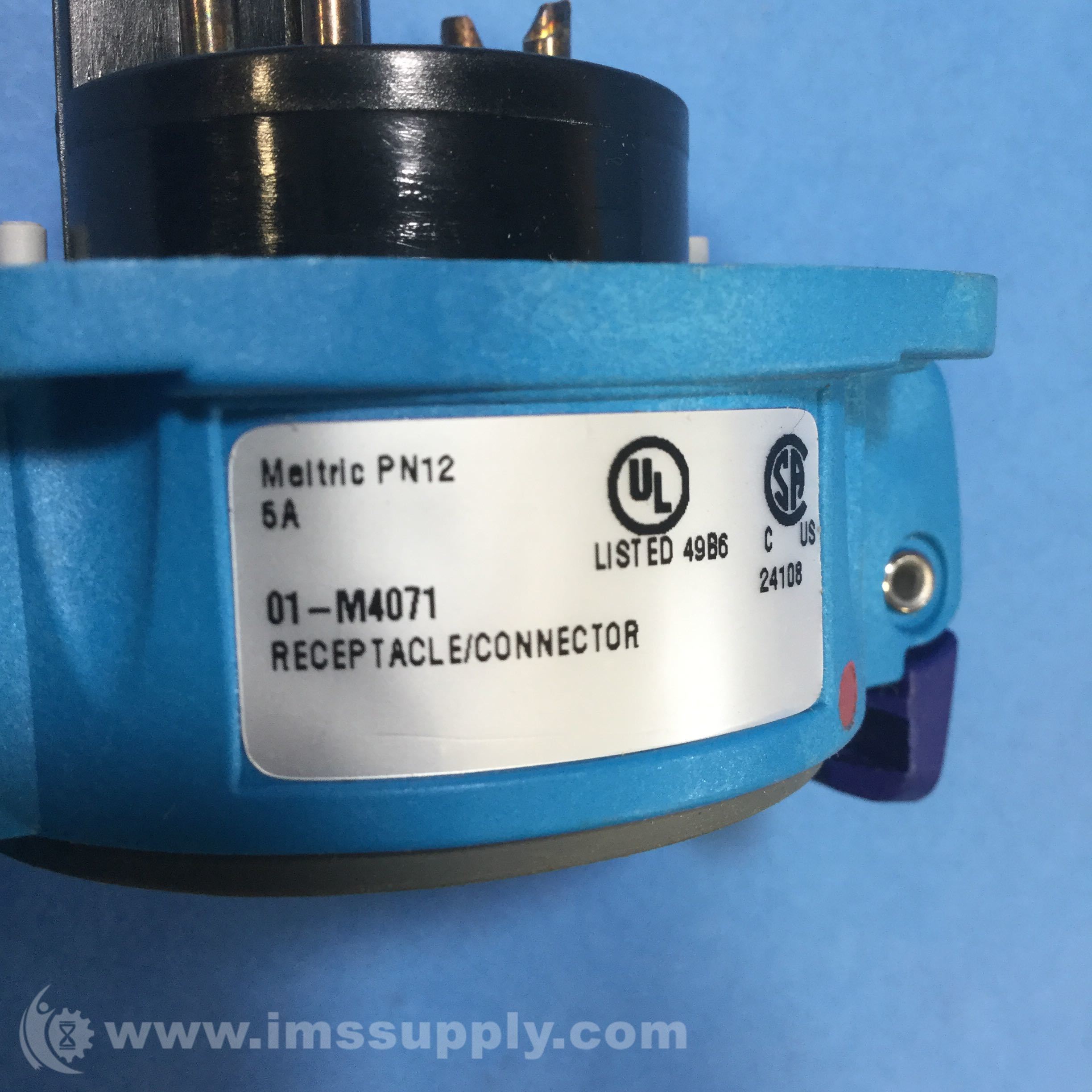Meltric 01-M4091 20 TO 14AWG 7.5AMP 600V 9Pole Blue Polyester - IMS Supply