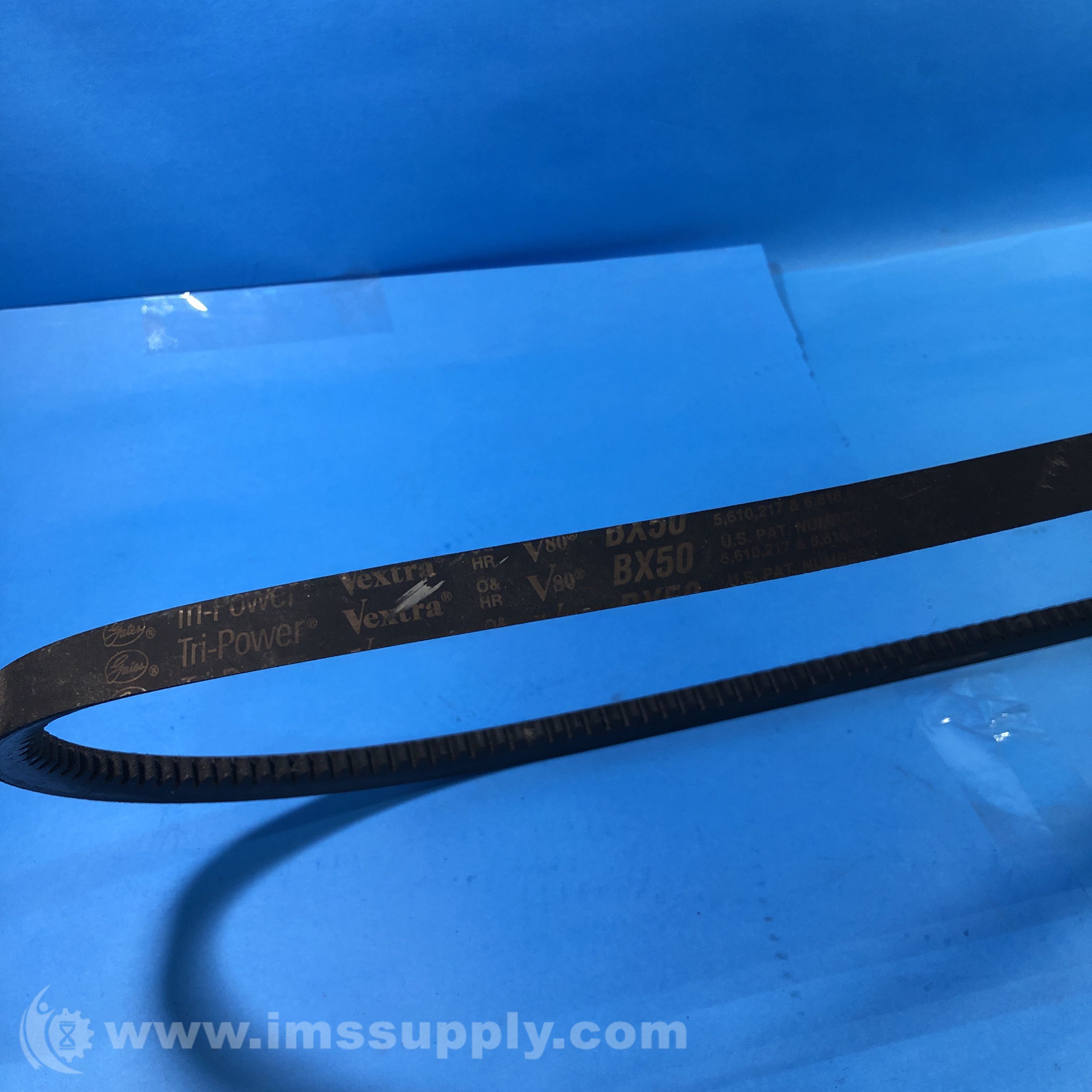 Gates BX50 Tri-Power Vextra V-Belt - BX Section, 1 Band, 53.00 in - IMS ...