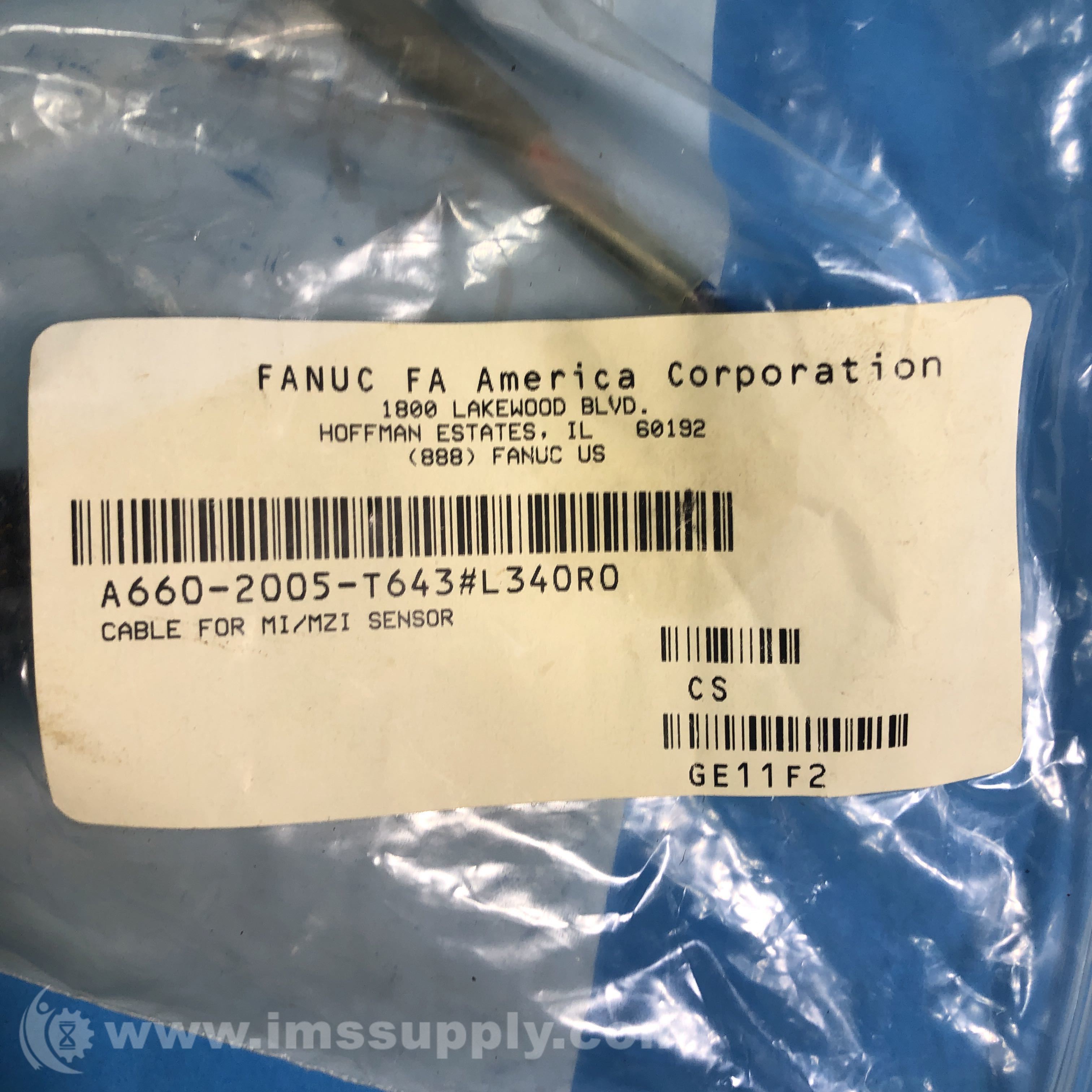 Fanuc A660-2005-T643#L340R0 Cable for MI/MZI Sensor - IMS Supply