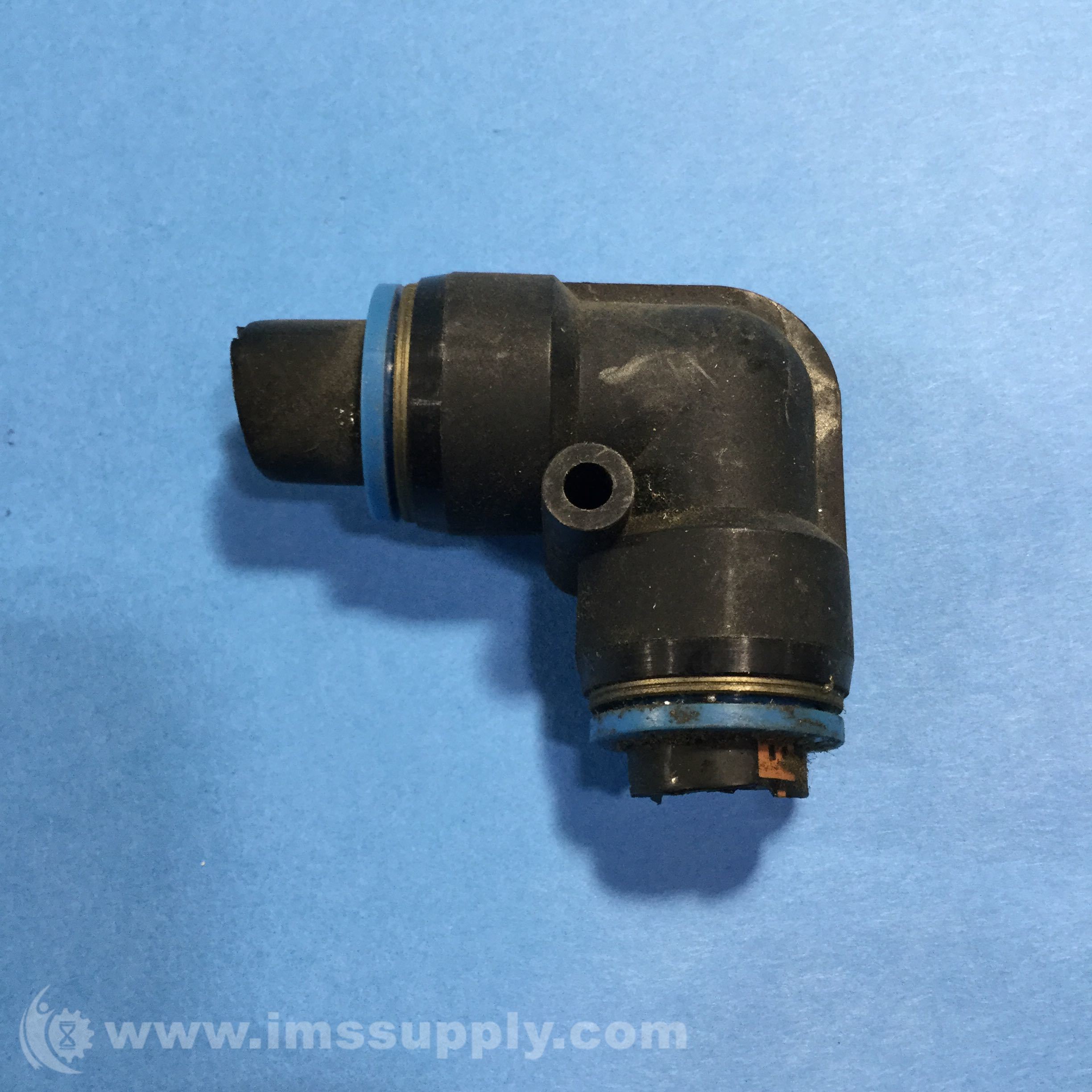 Festo 16 Push In L Connector, 90 Degree, 2 Port, 16mm OD Tube - IMS Supply