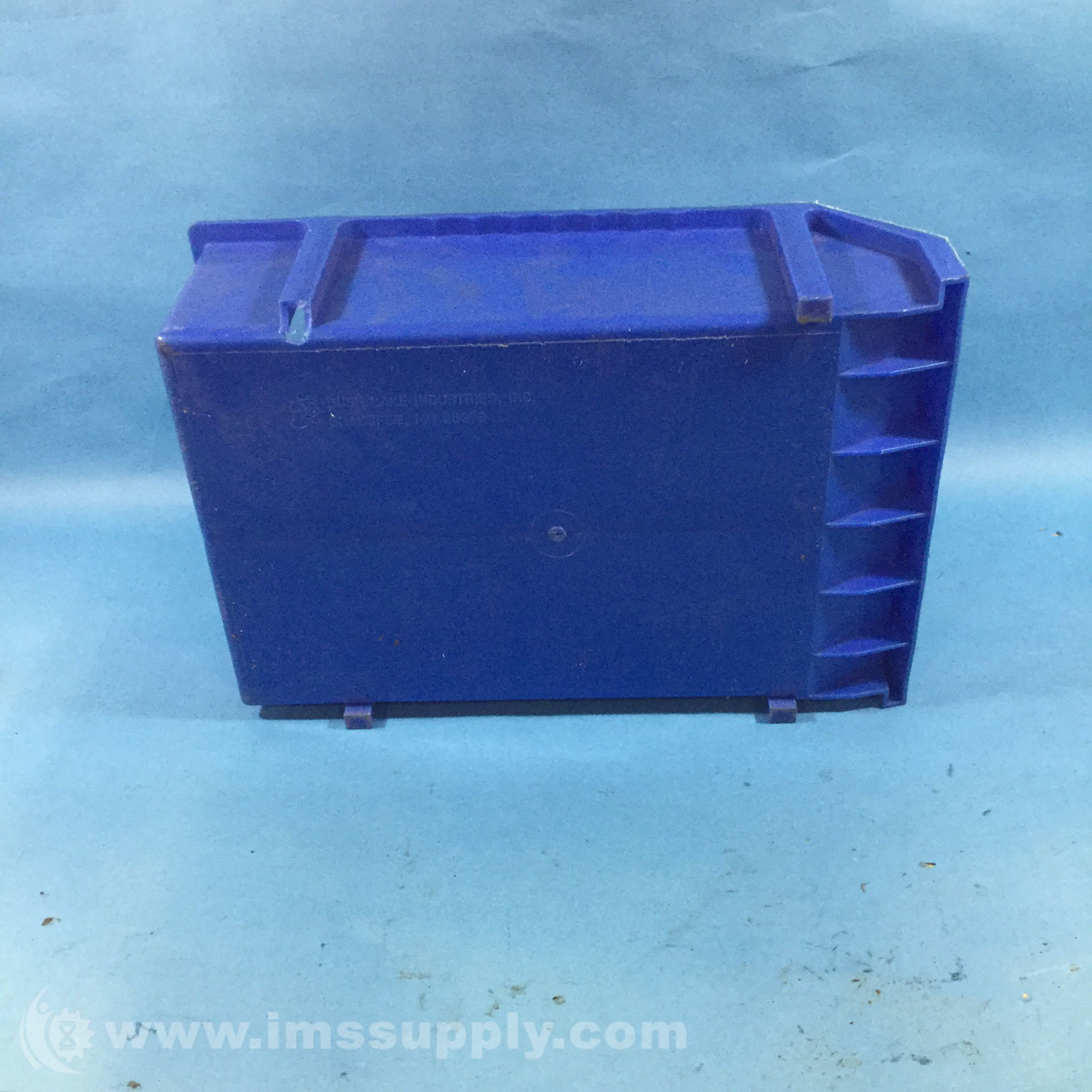 Bush Lake Industries BLUE DUAL SLOT STORAGE BIN - IMS Supply
