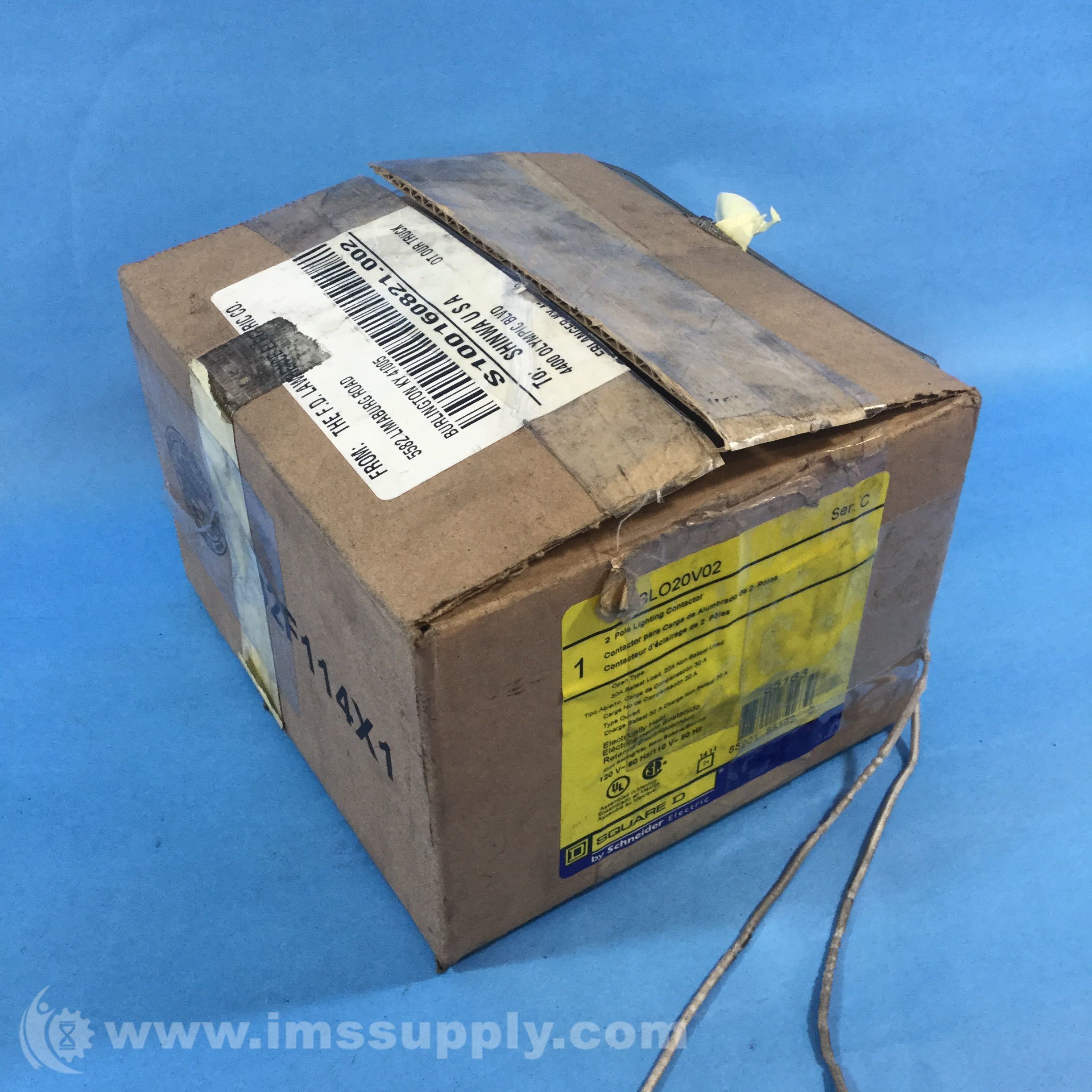 Square D 8903-LO20V02 Lighting Contactor, 600VAC, 30A - IMS Supply