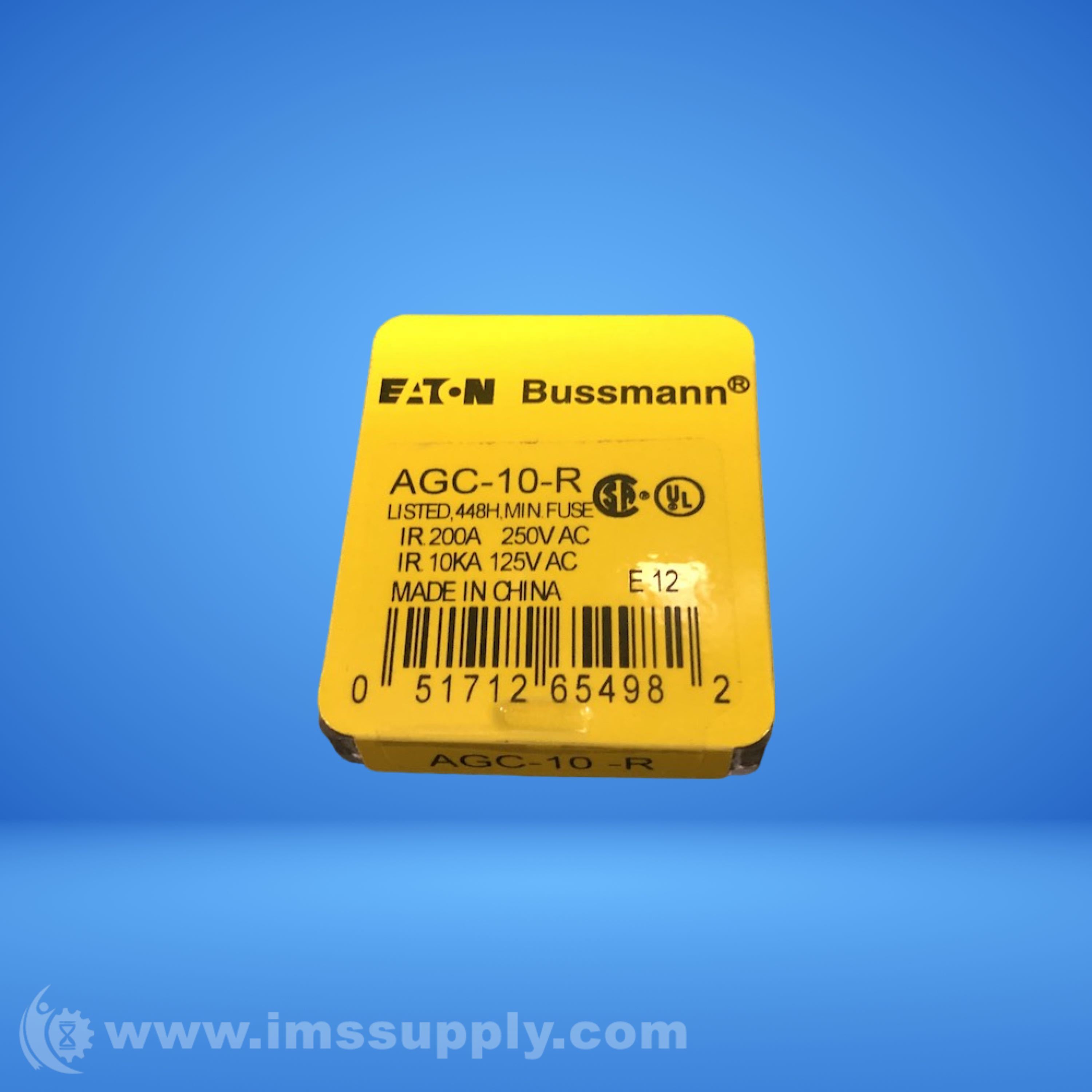 Bussmann AGC-10-R Box of 5 - IMS Supply