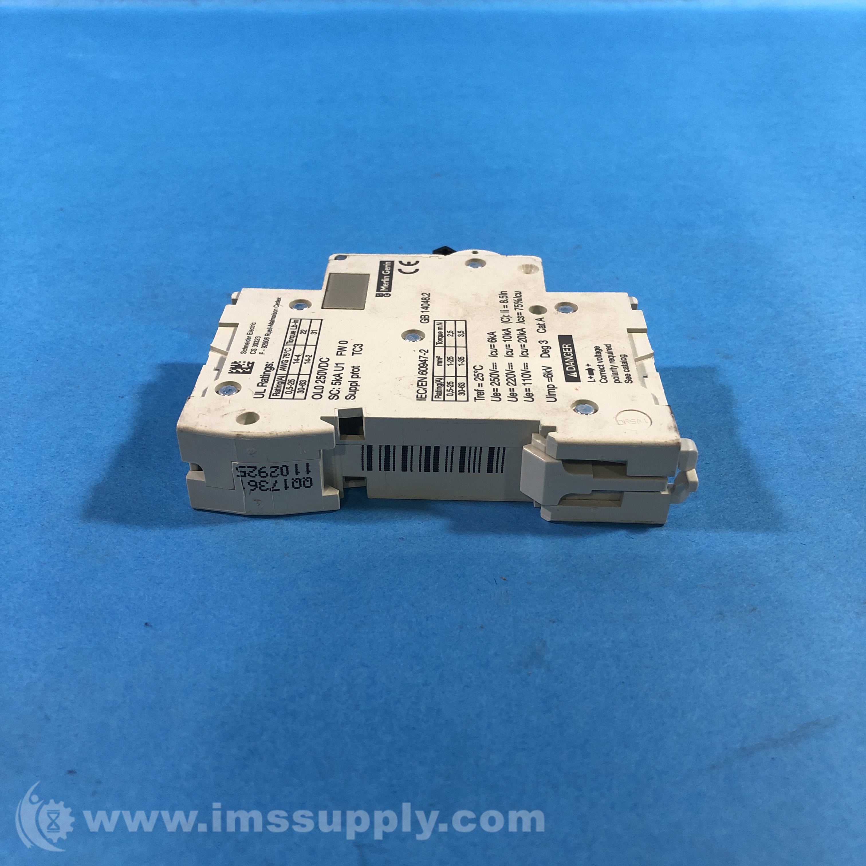 Schneider Electric CS 30323 IEC Supplementary Protector 240/415V - IMS ...