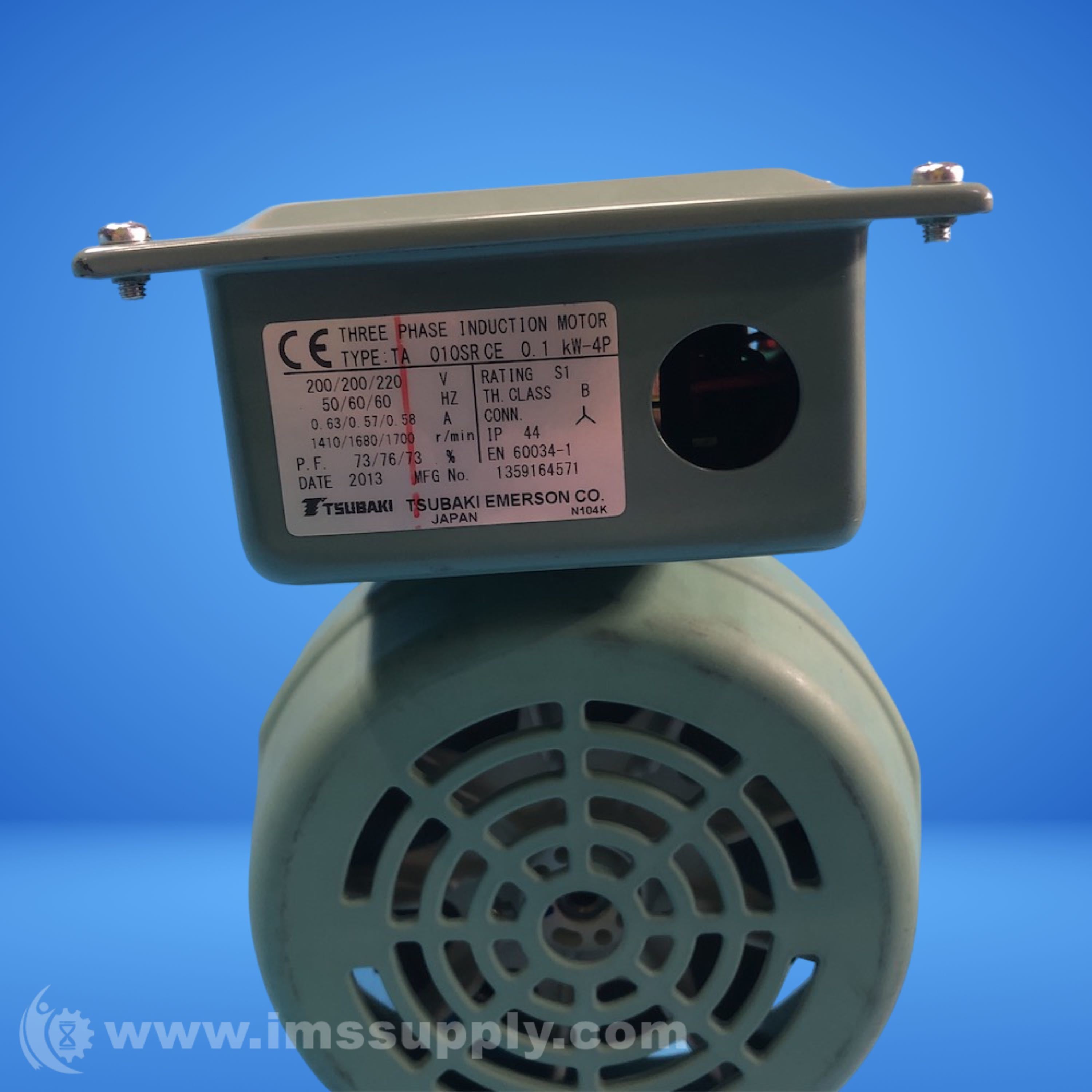 Tsubaki CSM010-202H400RSR-C 3-Phase Induction Motor - IMS Supply