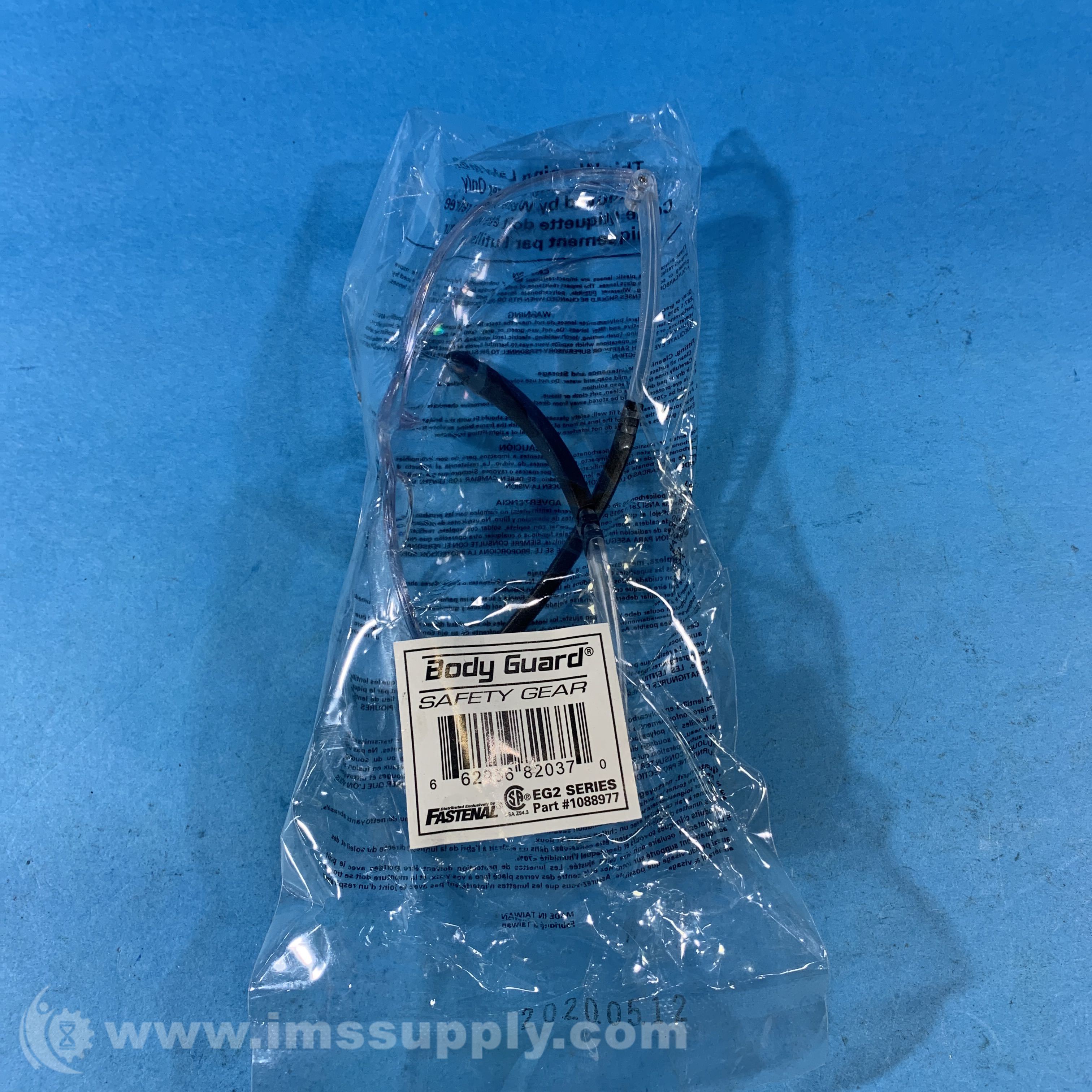 Fastenal 1088977 Anti-Scratch Wraparound Safety Glasses - IMS Supply