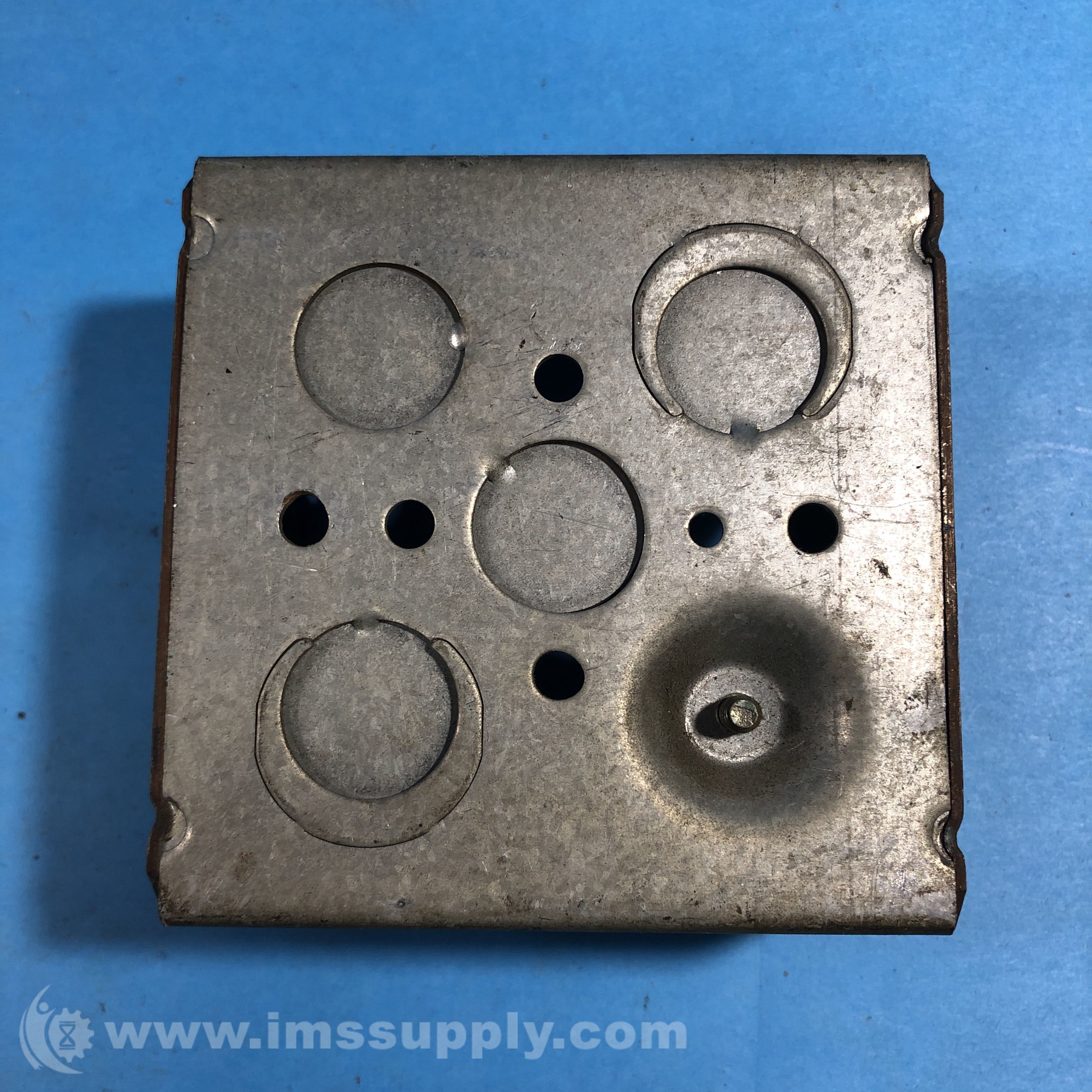 Thomas & Betts 521700234EGB Steel Square Outlet Box 4 x 2-1/8 - IMS Supply
