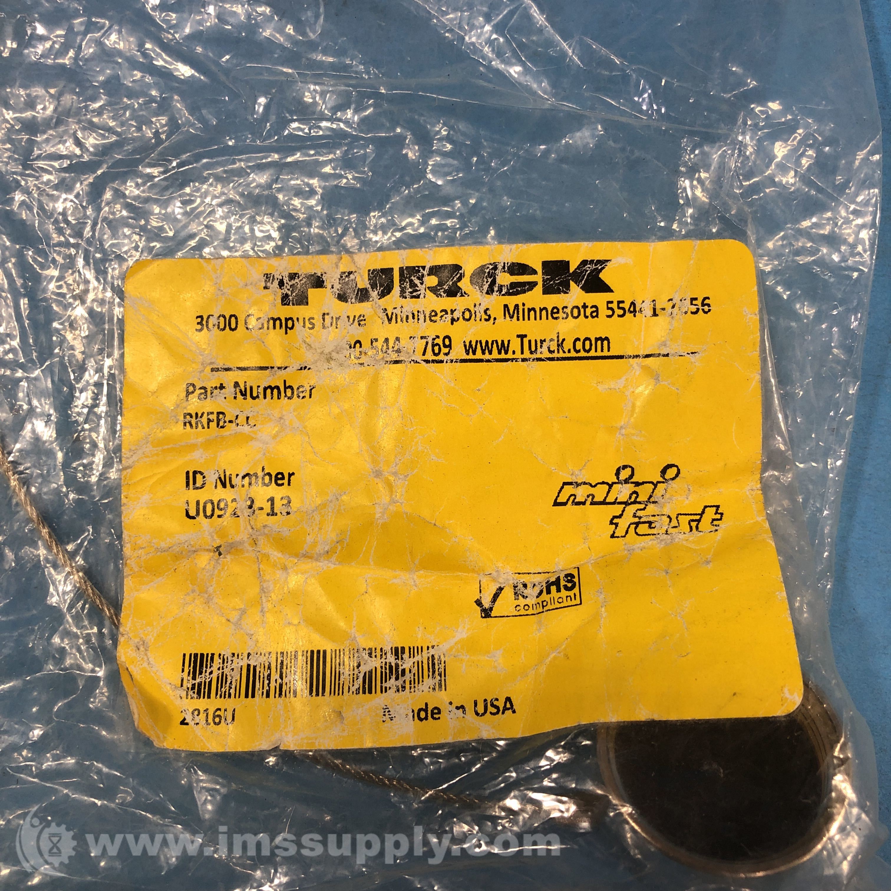 Turck RKFB-CC Minifast Closure Dust Cap - IMS Supply