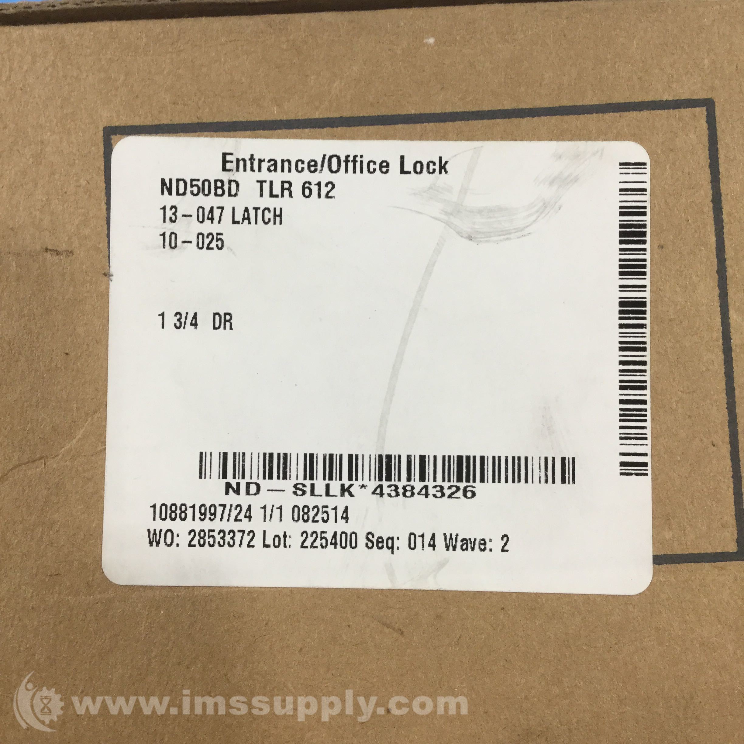 Schlage ND50BD TLR 612 Entrance Office Lever Lock - IMS Supply