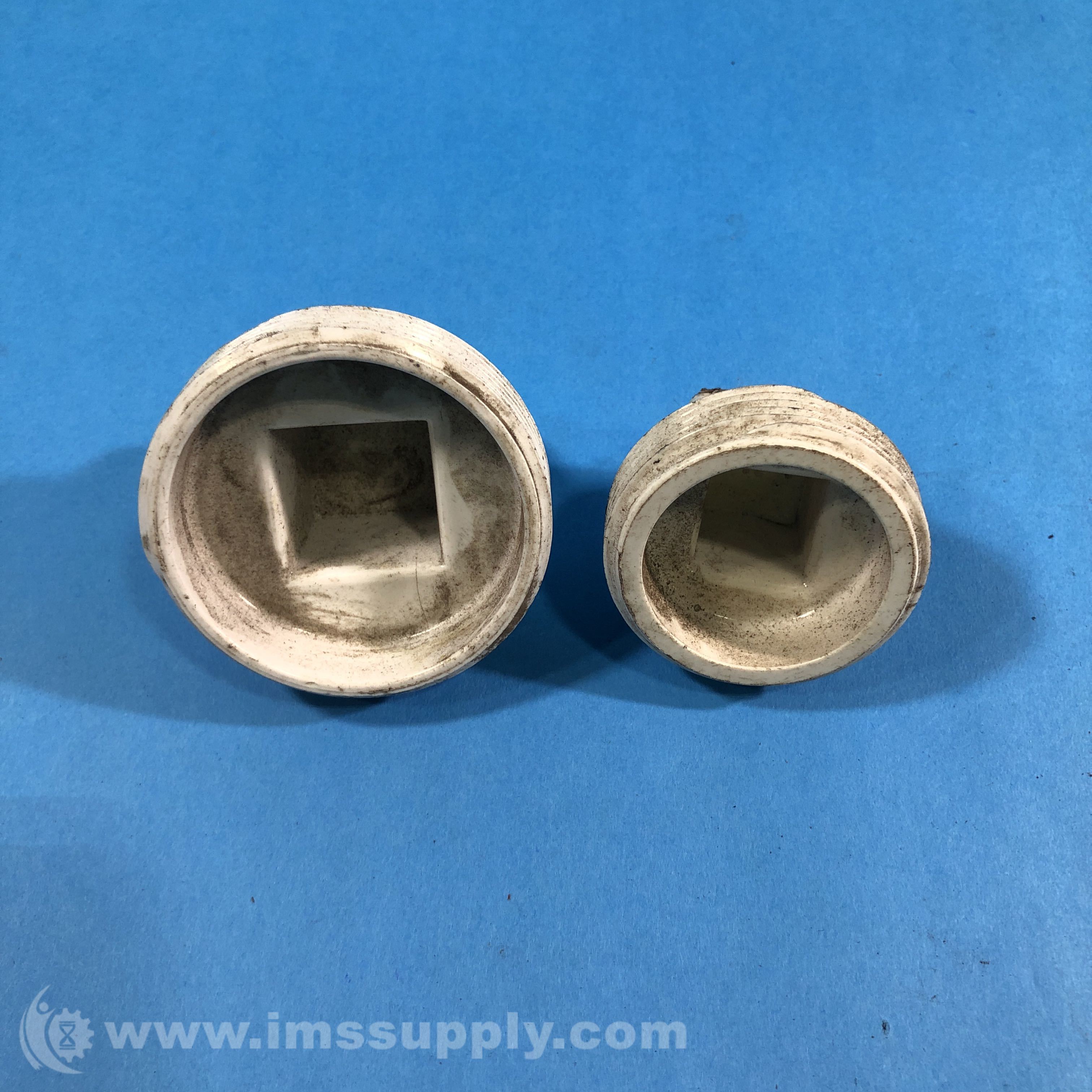PVC Cleanout Plug, Pack of 2 - IMS Supply