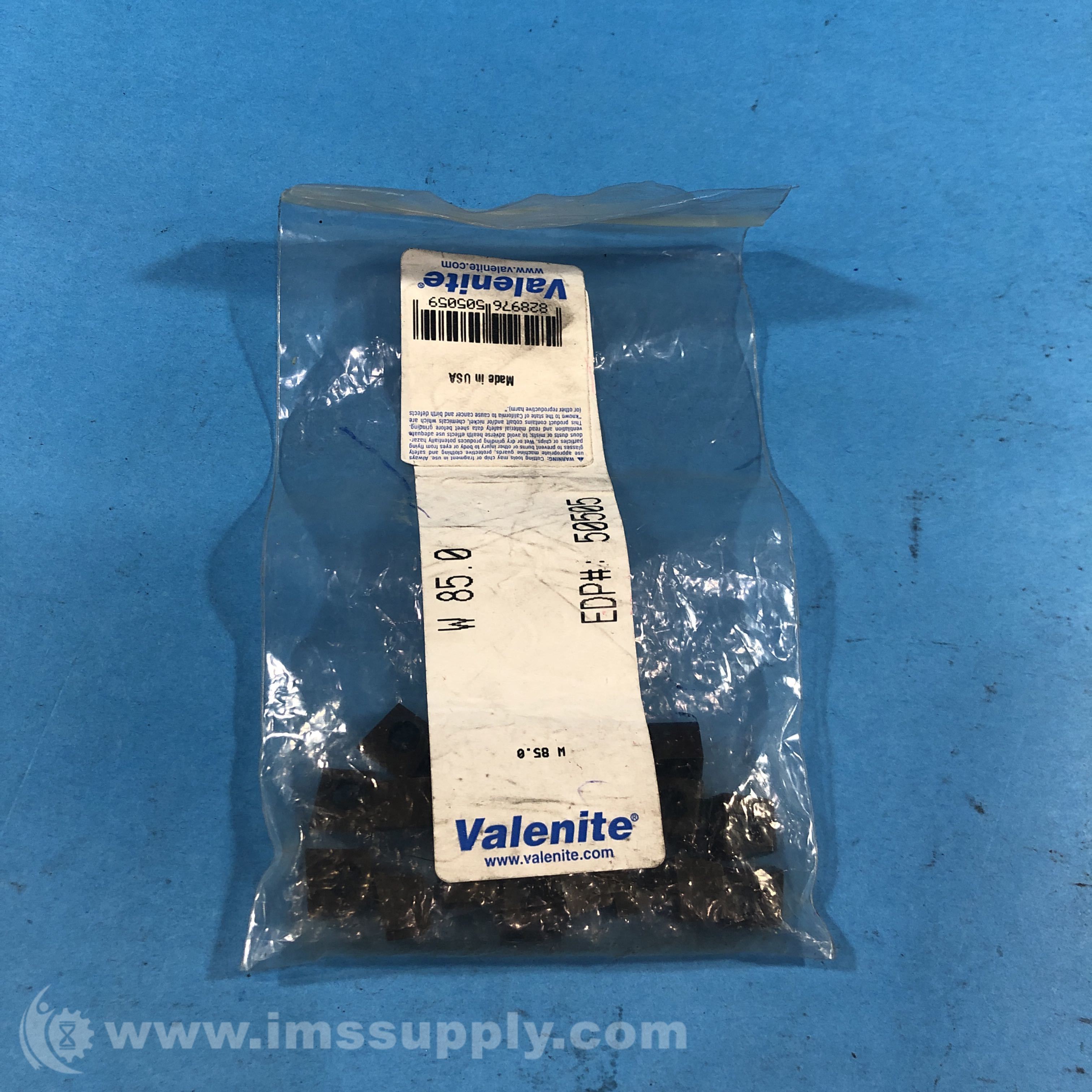 Valenite 50505 Set of 18 Wedge Carbide Inserts - IMS Supply