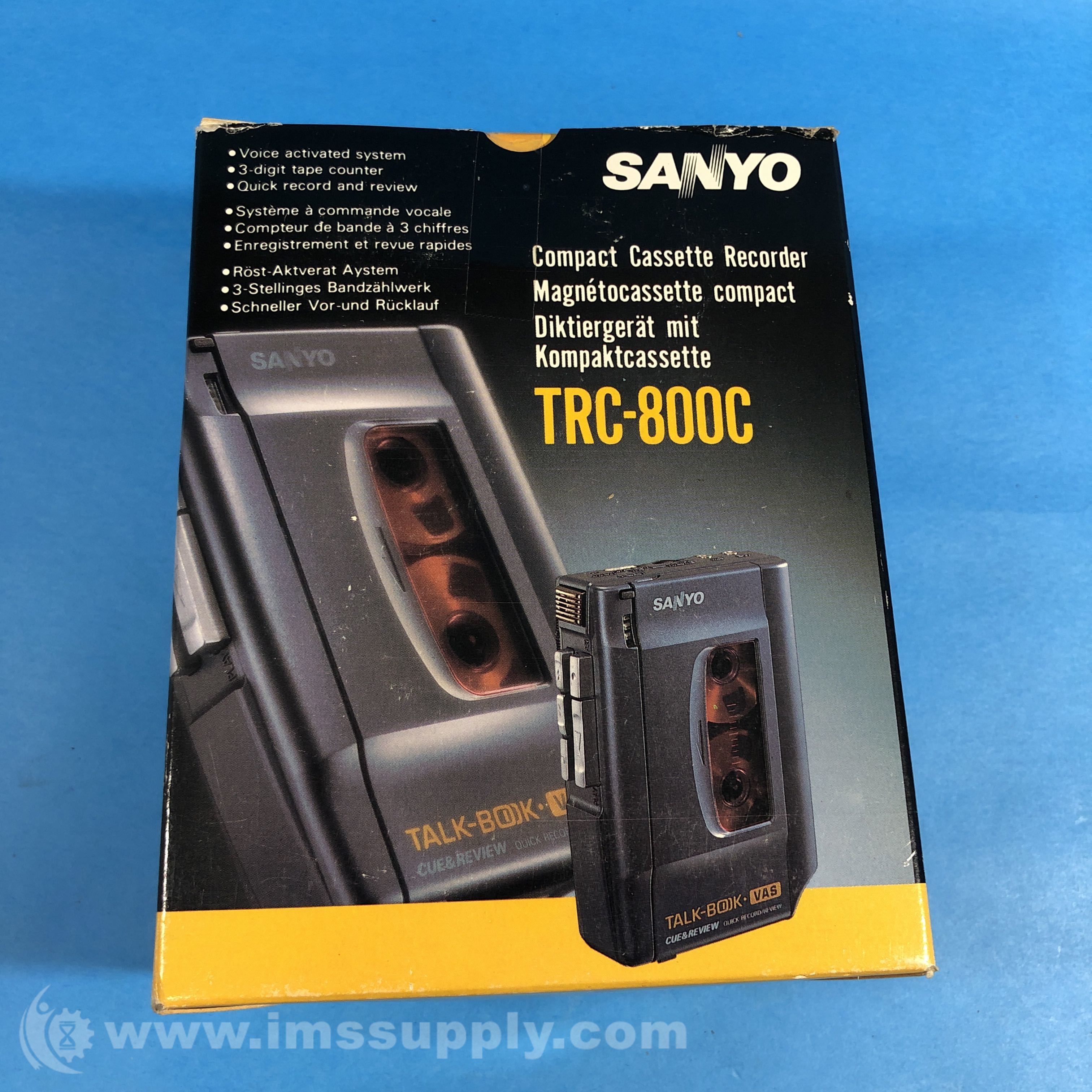 Sanyo TRC-800C Cassette Recorder and Player - IMS Supply
