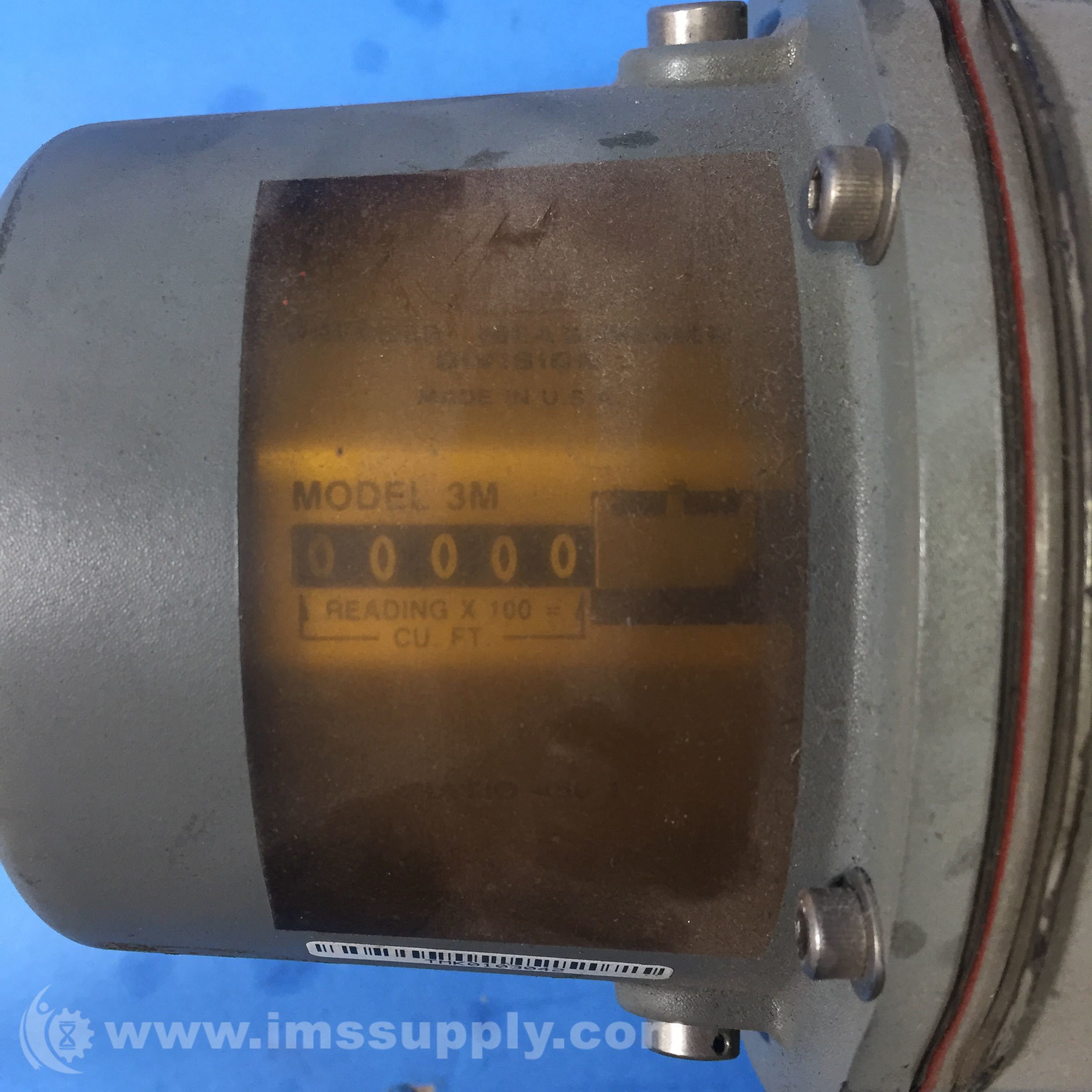 Dresser 3M175 049662-5 Roots Rotary Gas Meter, 3000 Maximum CFH - IMS ...