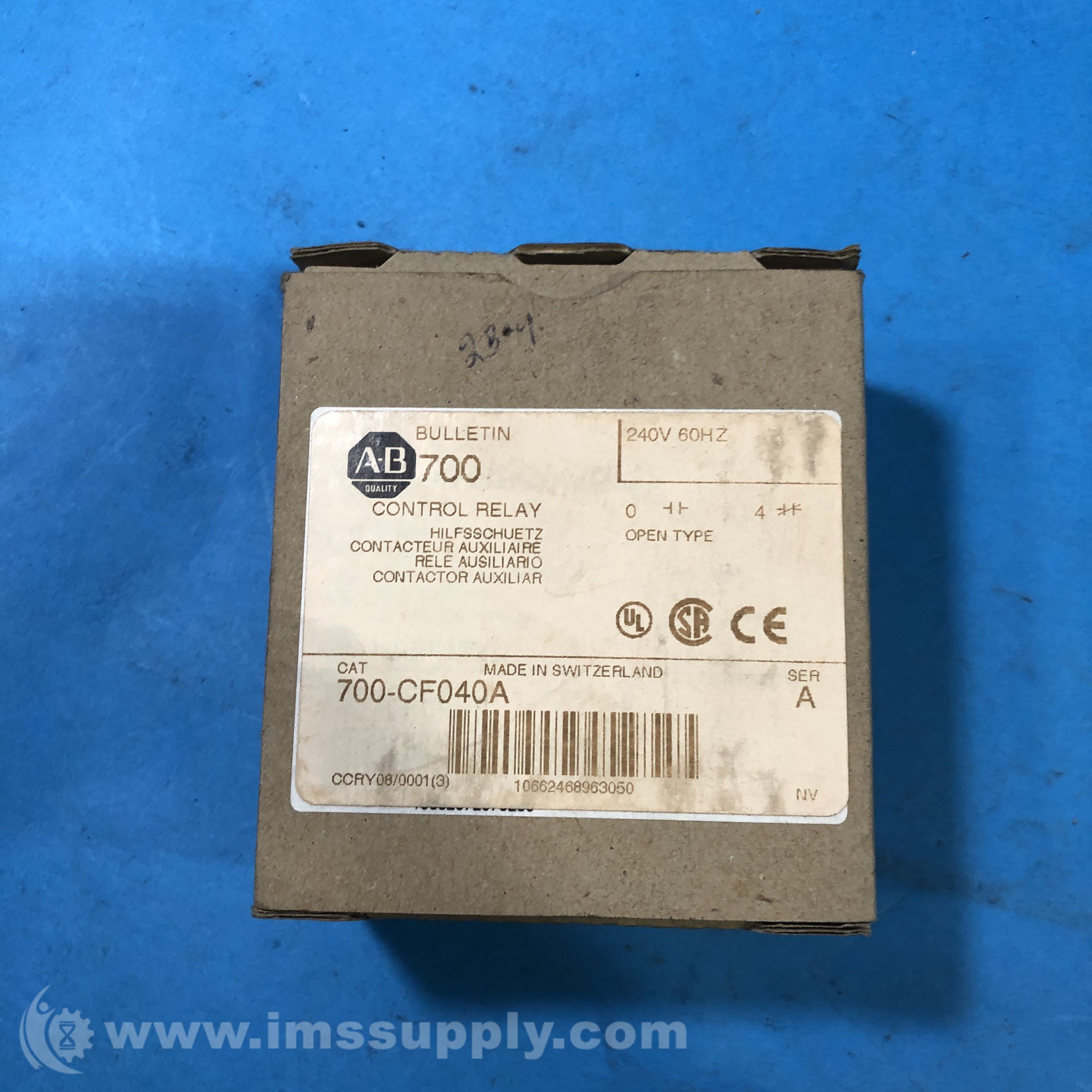Allen Bradley 700-CF040A Series A Control Relay - IMS Supply