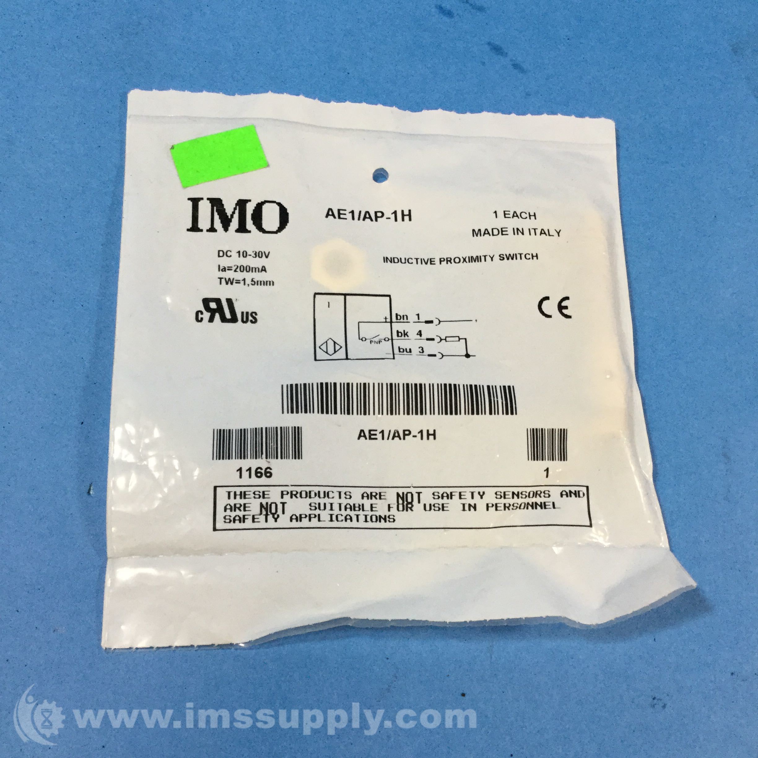Imo AE1/AP-1H Inductive Proximity Switch Sensor - IMS Supply