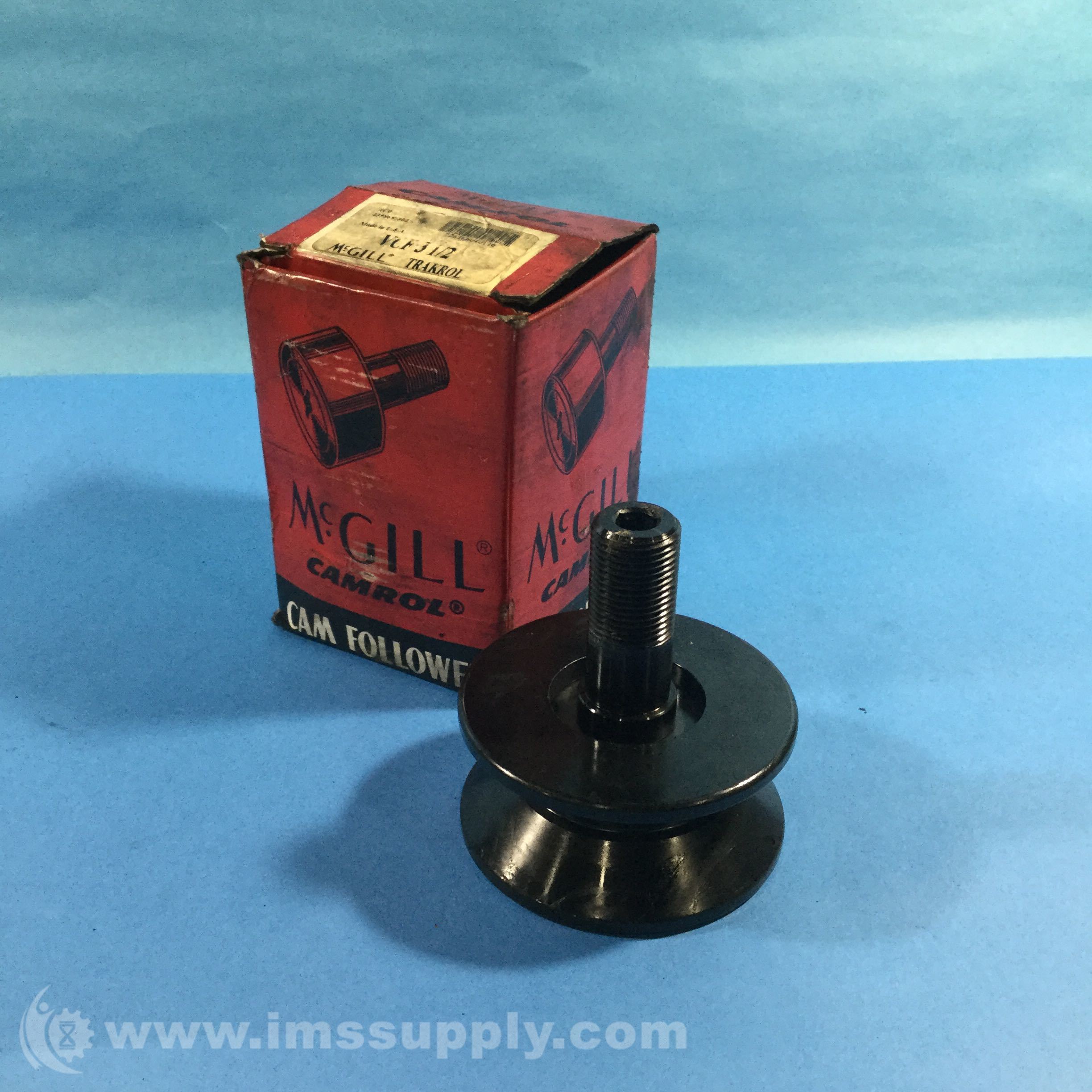 McGill VCF 3 1/2 V-Groove Cam Follower, 3.5000 in Roller Dia. - IMS Supply