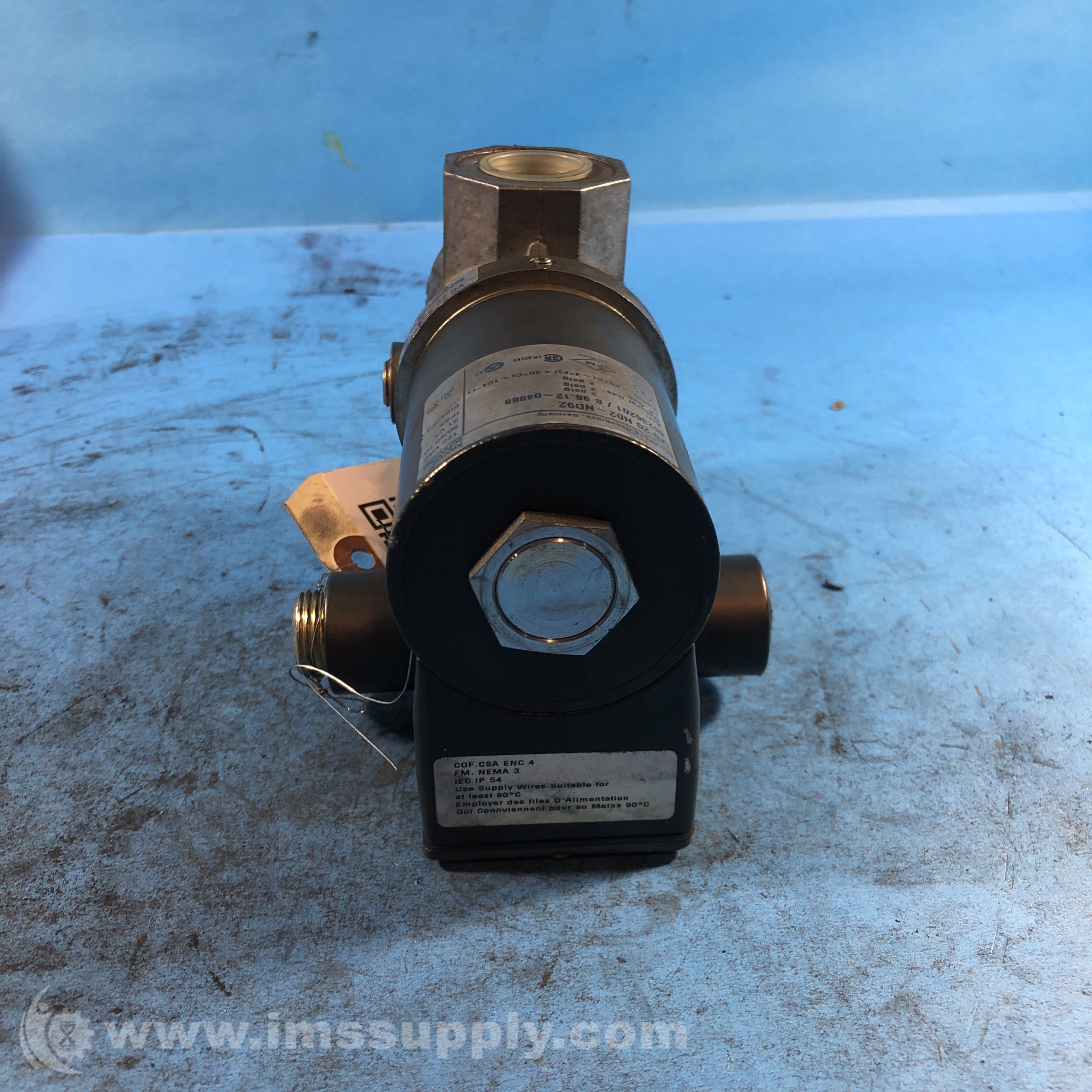 Krom Schroder VG 20 N02-ND92 Gas Solenoid Valve - IMS Supply