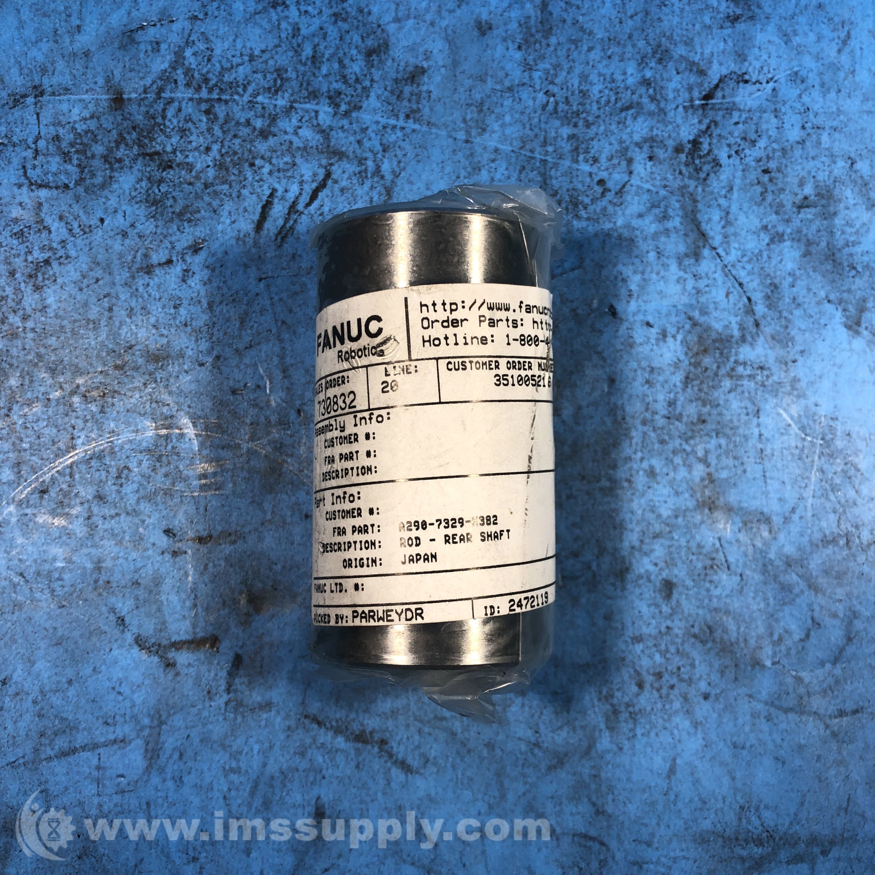 Fanuc A290-7329-X382 Shaft - IMS Supply
