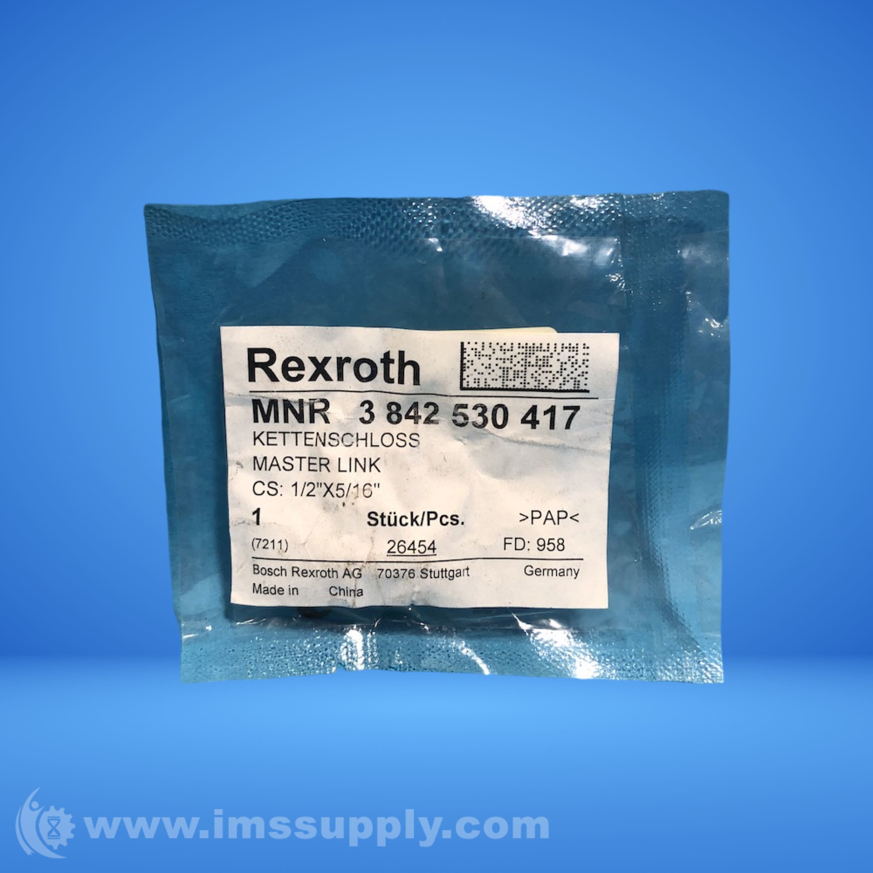 Rexroth MNR 3 842 530 417 Connecting Link - IMS Supply