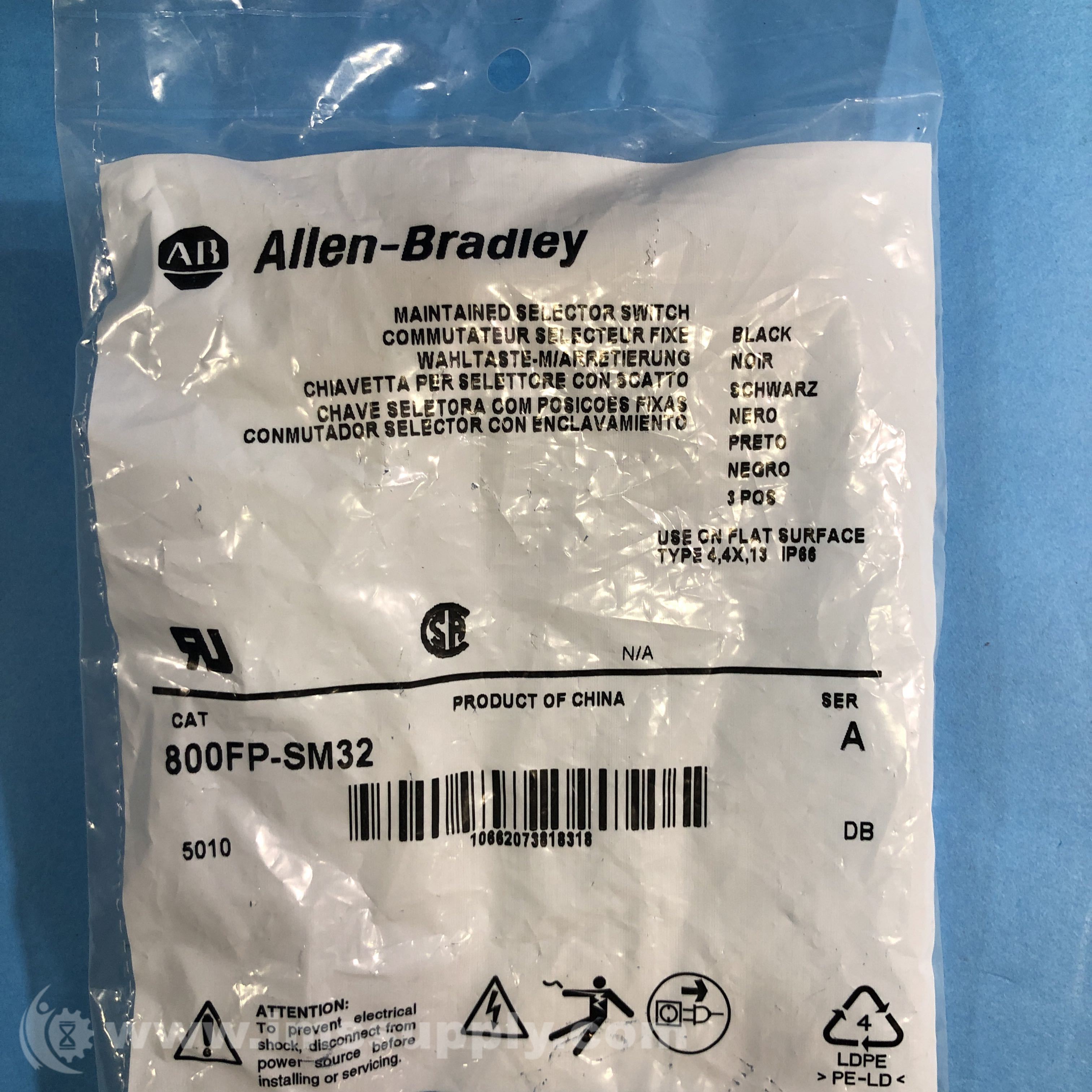 Allen Bradley 800FP-SM32 Series A 3 Position Selector Switch - IMS Supply