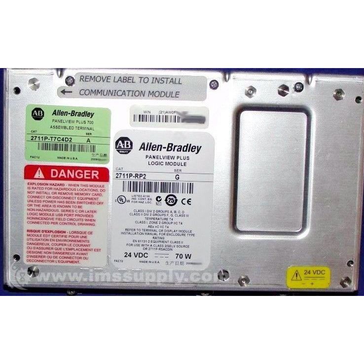 Allen Bradley 2711P-RP2, Panel View Plus Logic Module - IMS Supply