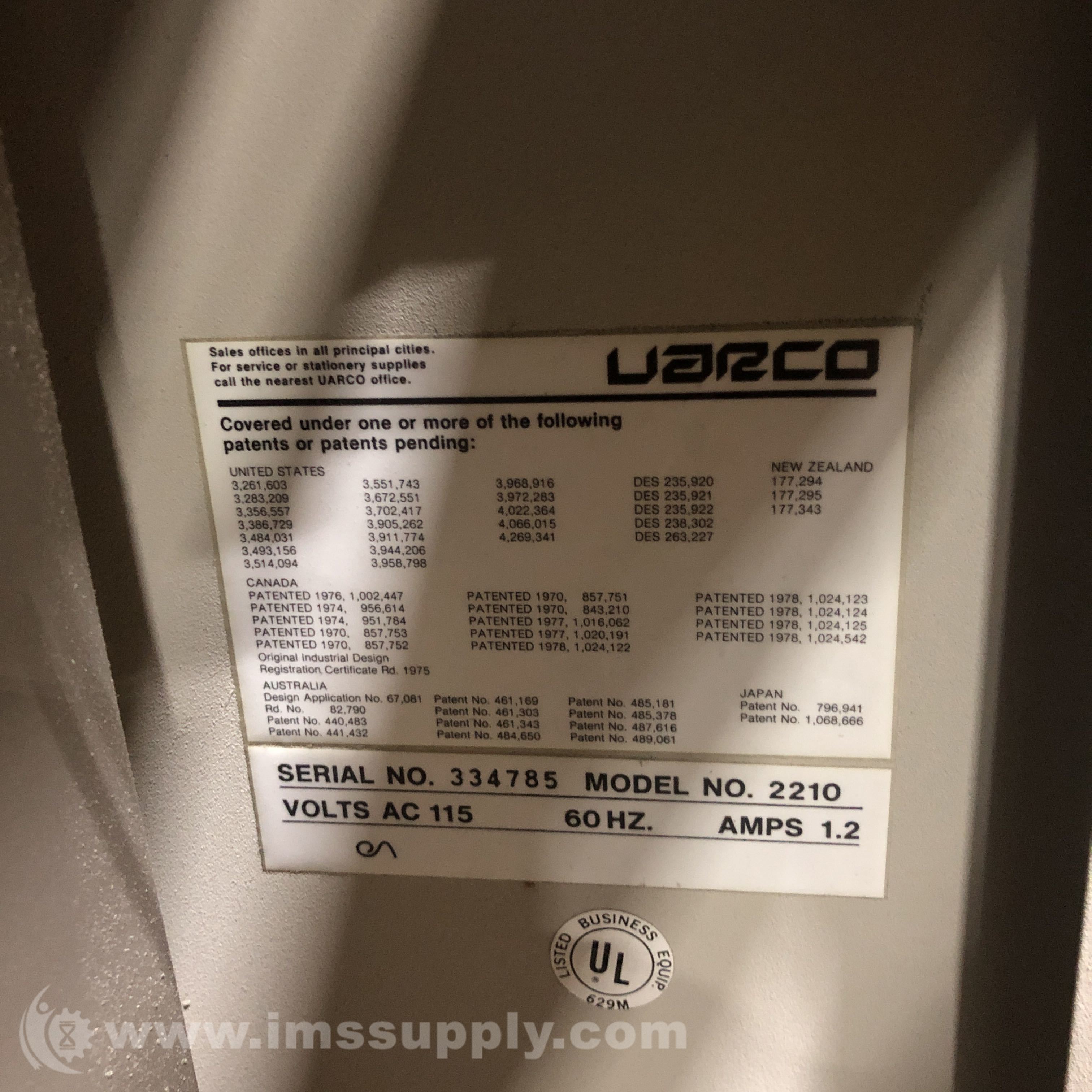 Uarco 2210 Form Deleaver Machine - IMS Supply