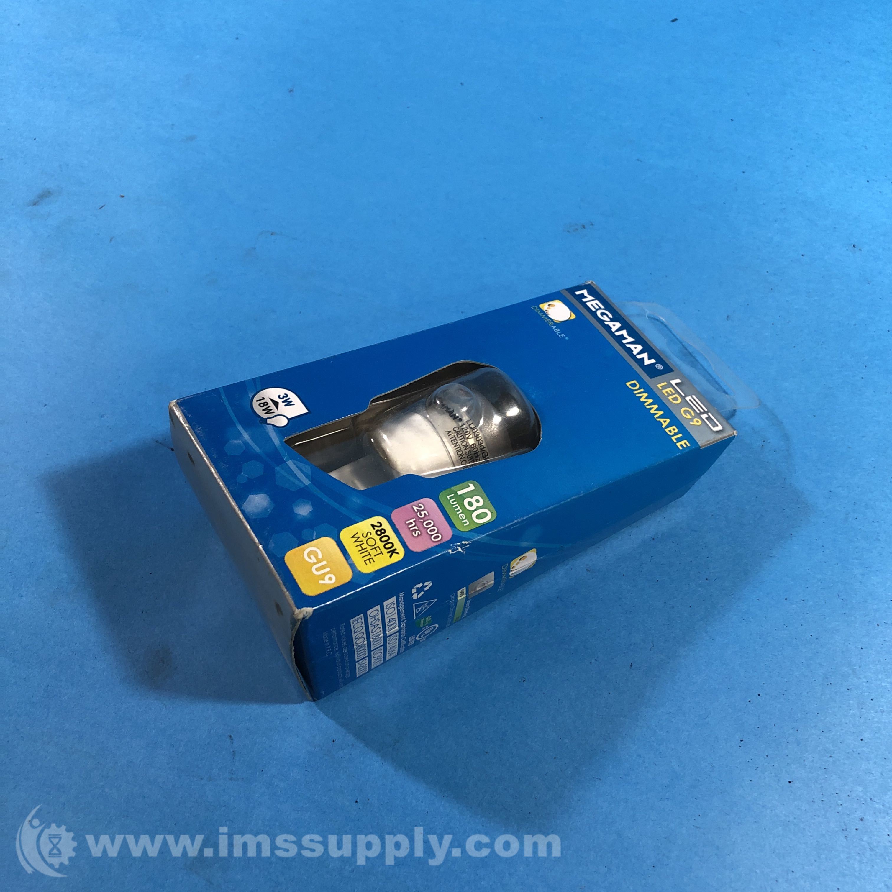 Megaman Lighting LU0303D-GU9-2800K G9 3W GU9 2800K Dimmable LED - IMS ...