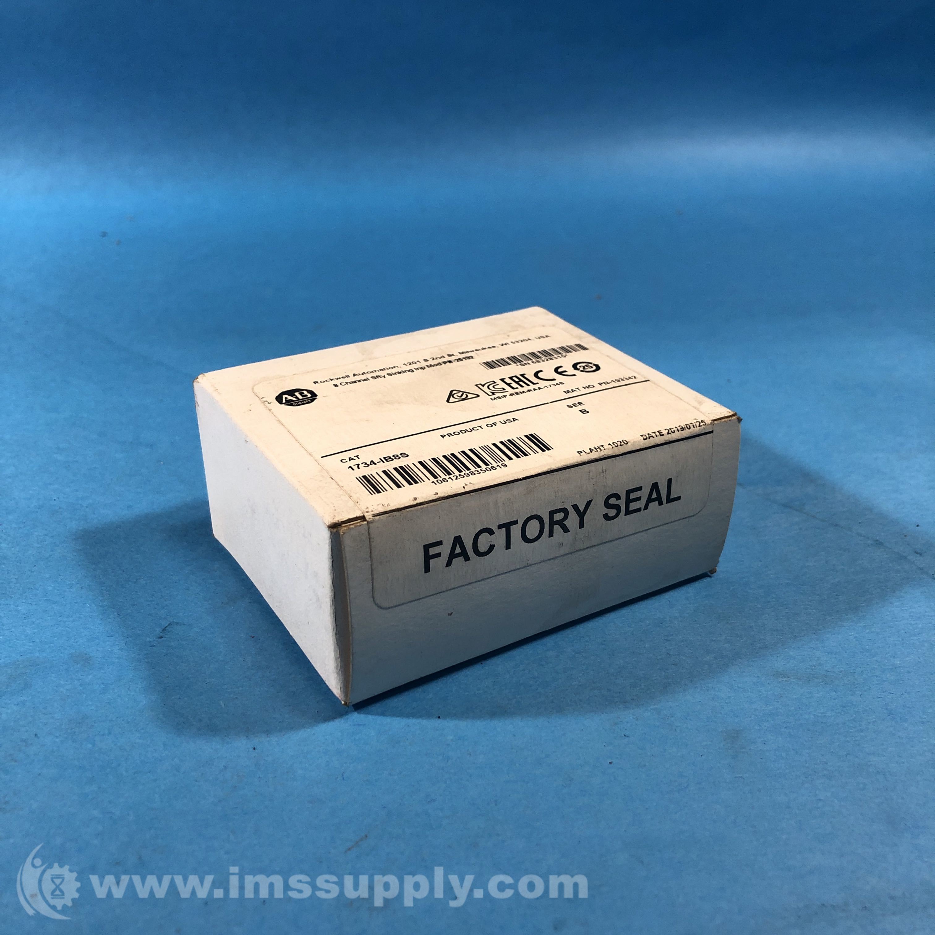 Allen Bradley 1734-IB8S Series B Guard I/O Safety Module - IMS Supply