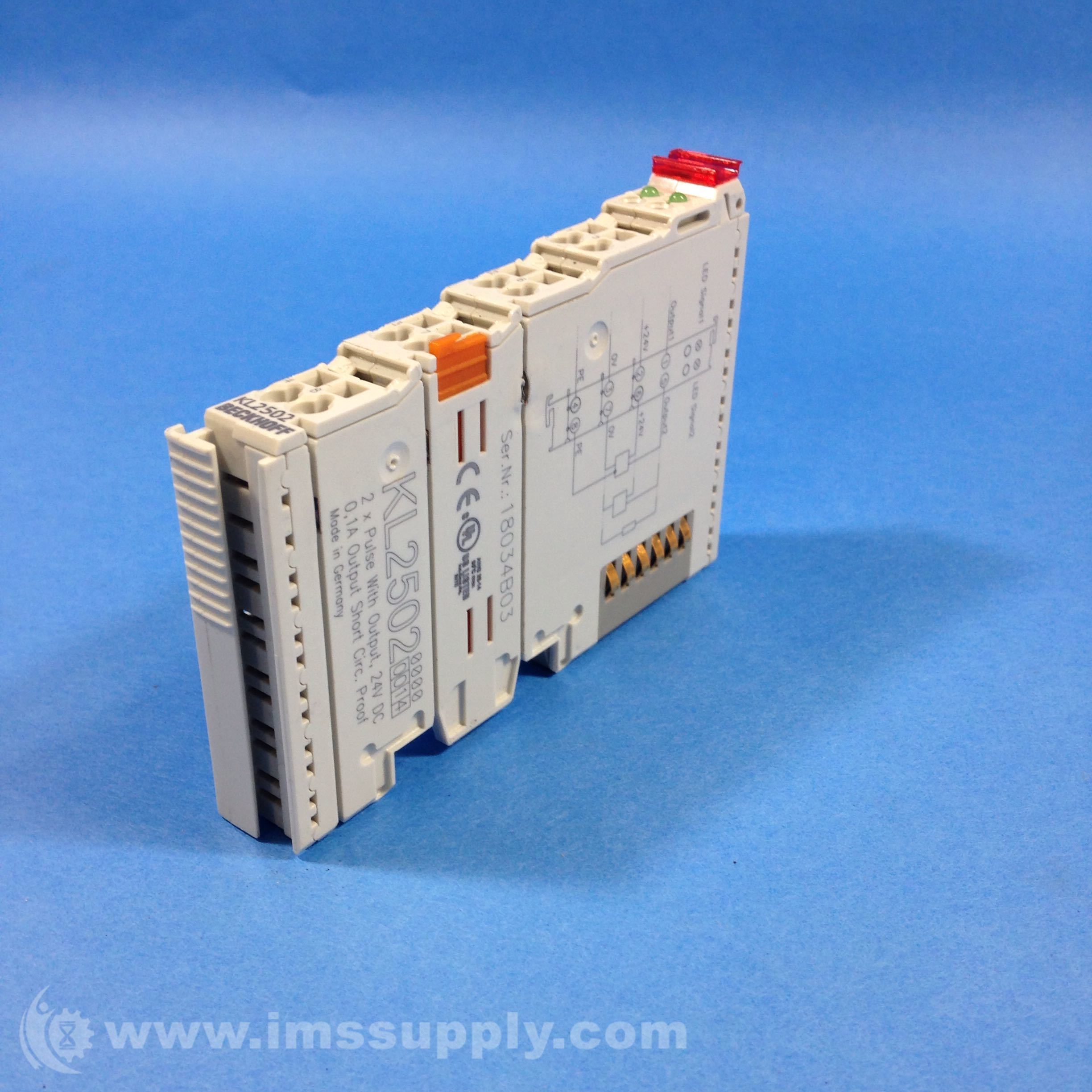 Beckhoff KL2502 2-Channel Pulse Width Output Terminal 24V DC - IMS Supply