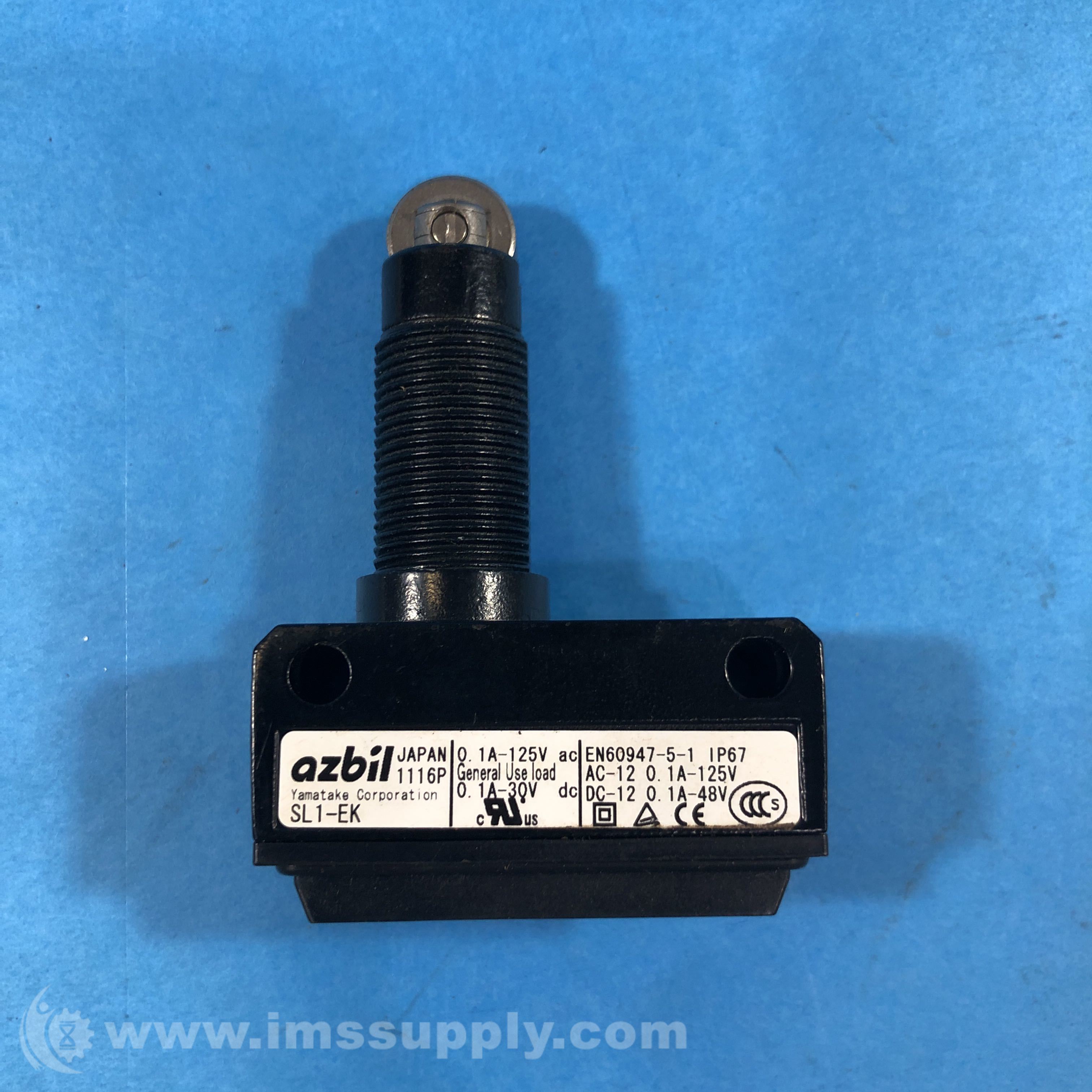 Azbil SL1-EK Compact Horizontal Limit Switch, 0. 1A-125V AC - IMS Supply
