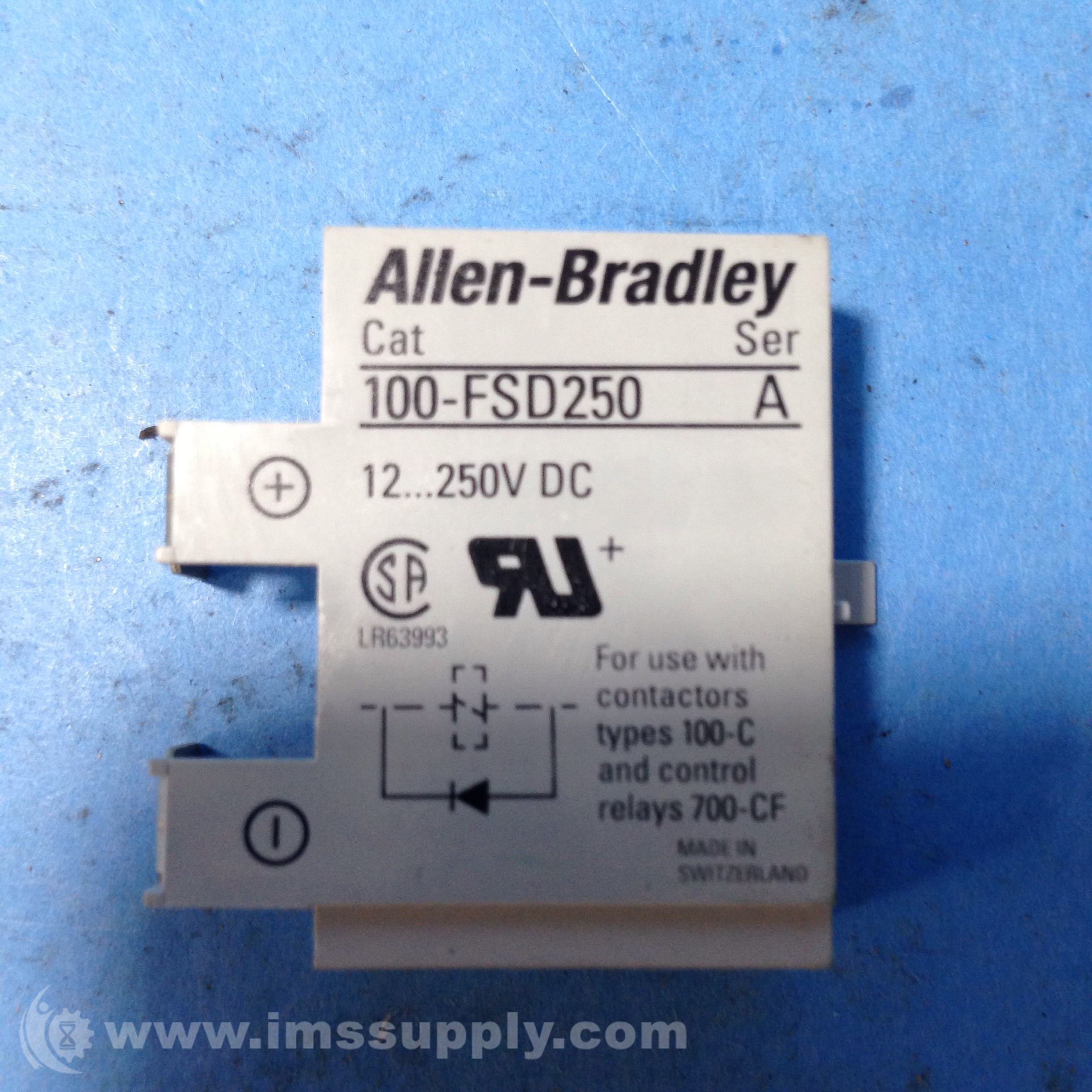 Allen Bradley 100-FSD250 Surge Suppressor Module - IMS Supply