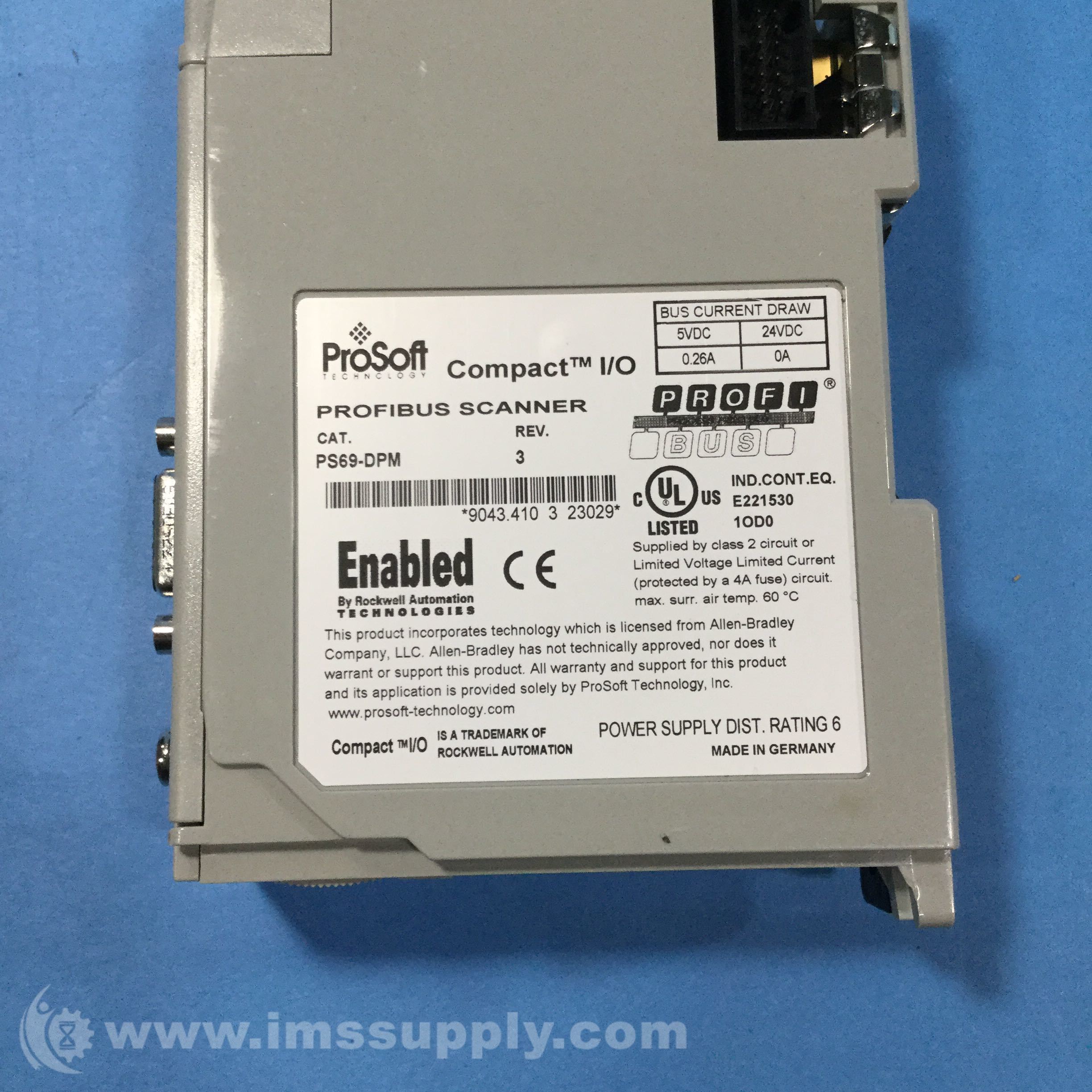 Prosoft PS69-DPM Compact I/O, Master Network Interface Module - IMS Supply
