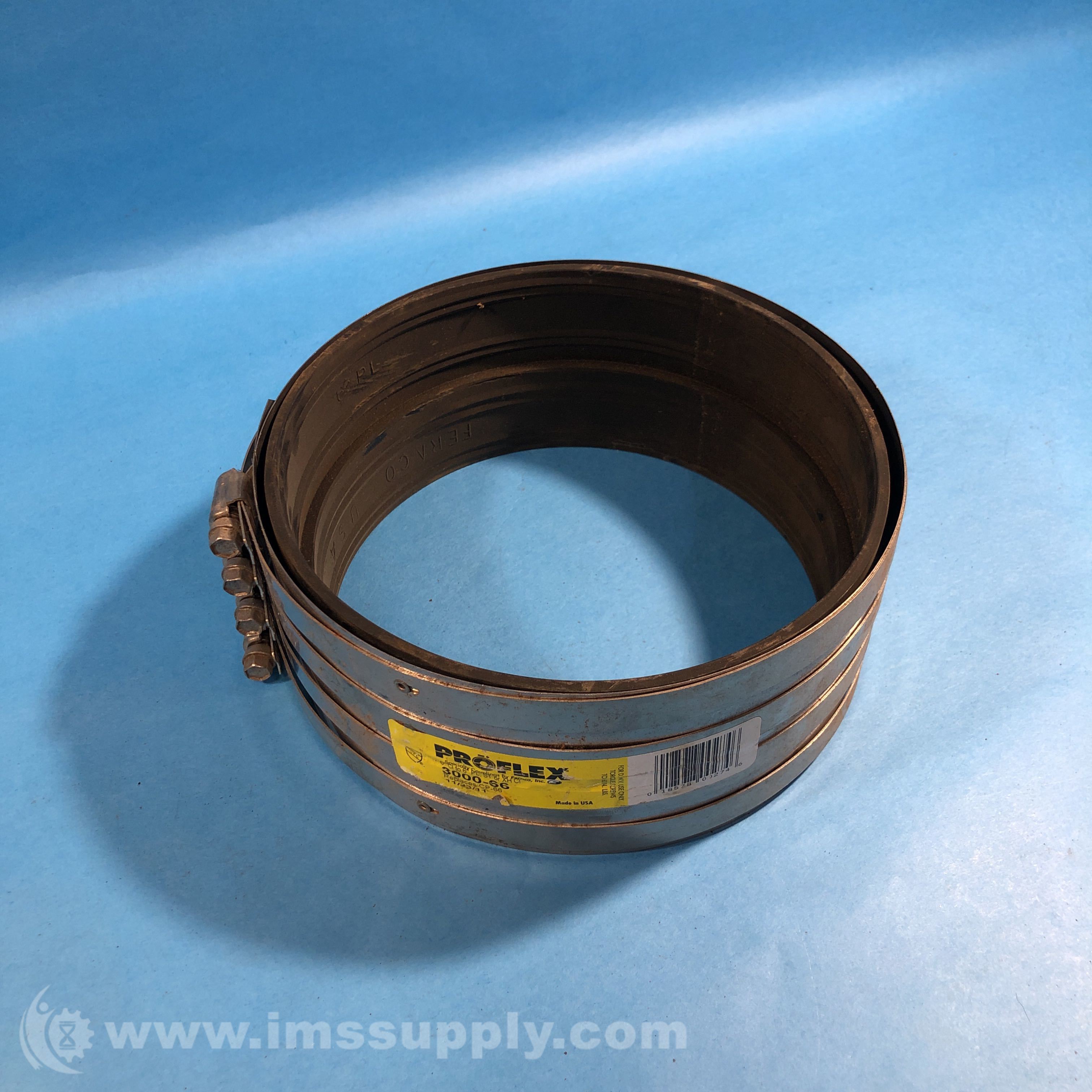 Fernco 3000-66 6 in. Cast Iron, PVC and Steel Flexible Coupling - IMS ...