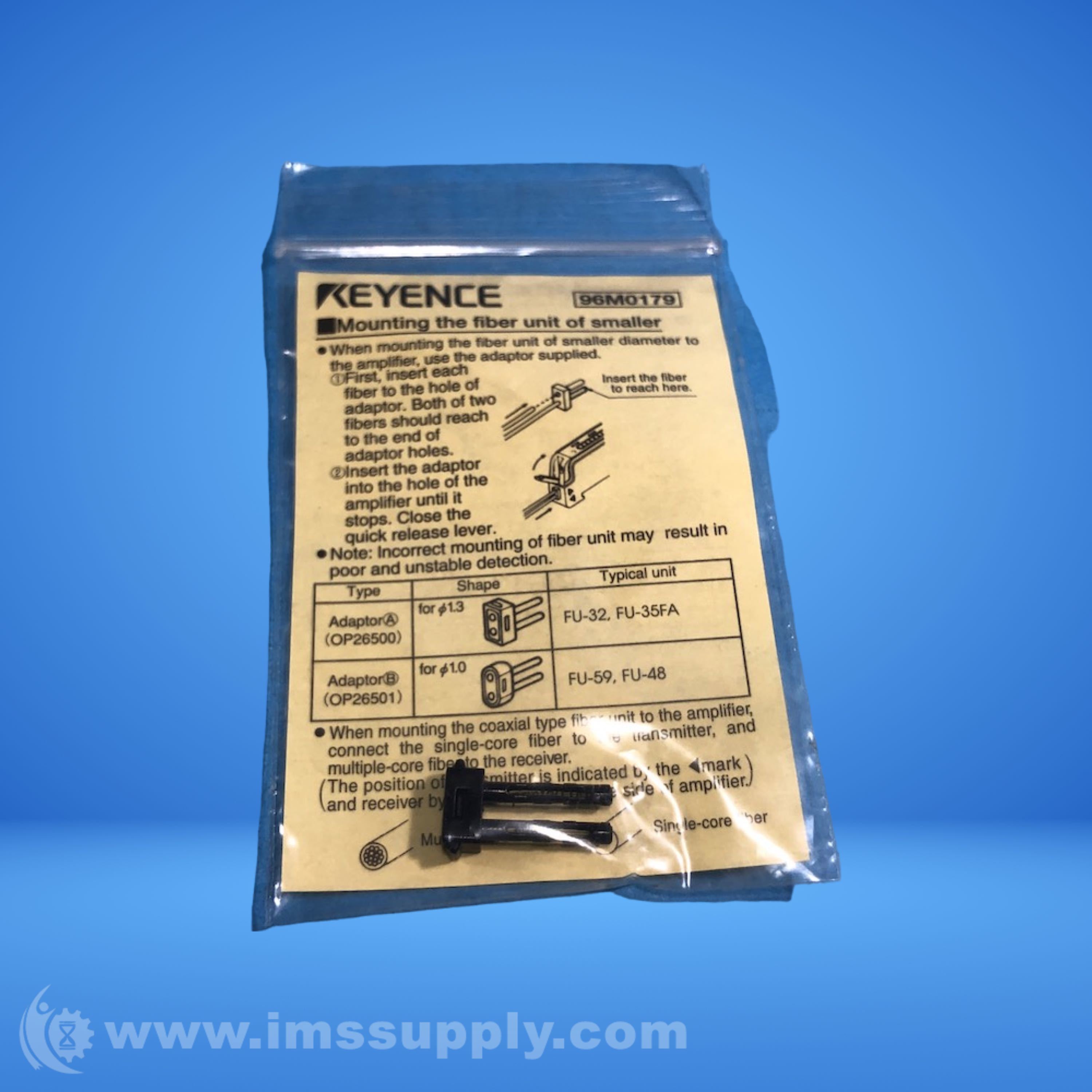 Keyence OP-26500 Fiber Adapter - IMS Supply