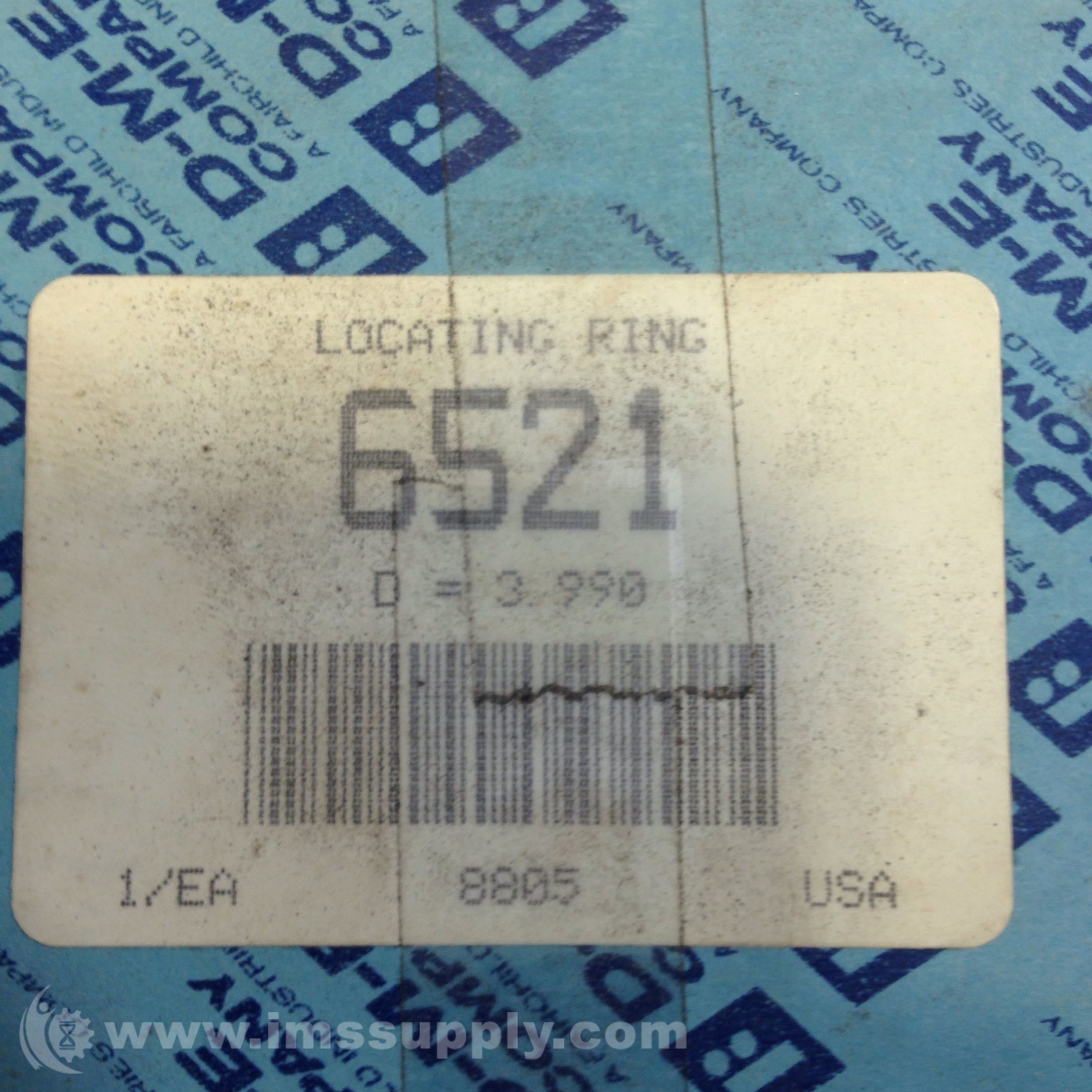 Dme 6521 Locating Ring, 3.990 Diameter, Standard Series - IMS Supply