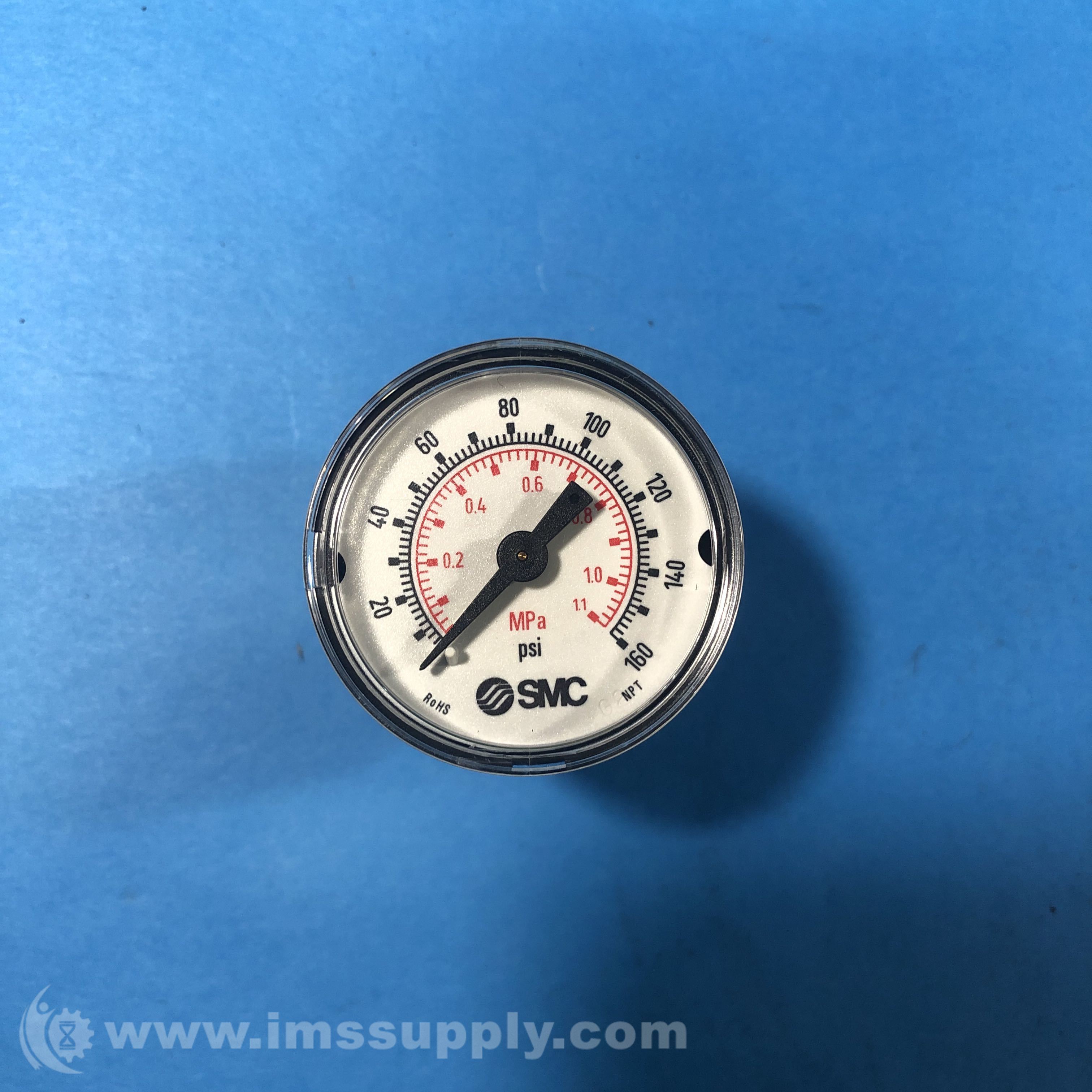 SMC Standard Pressure Gauge, 160 PSI - IMS Supply