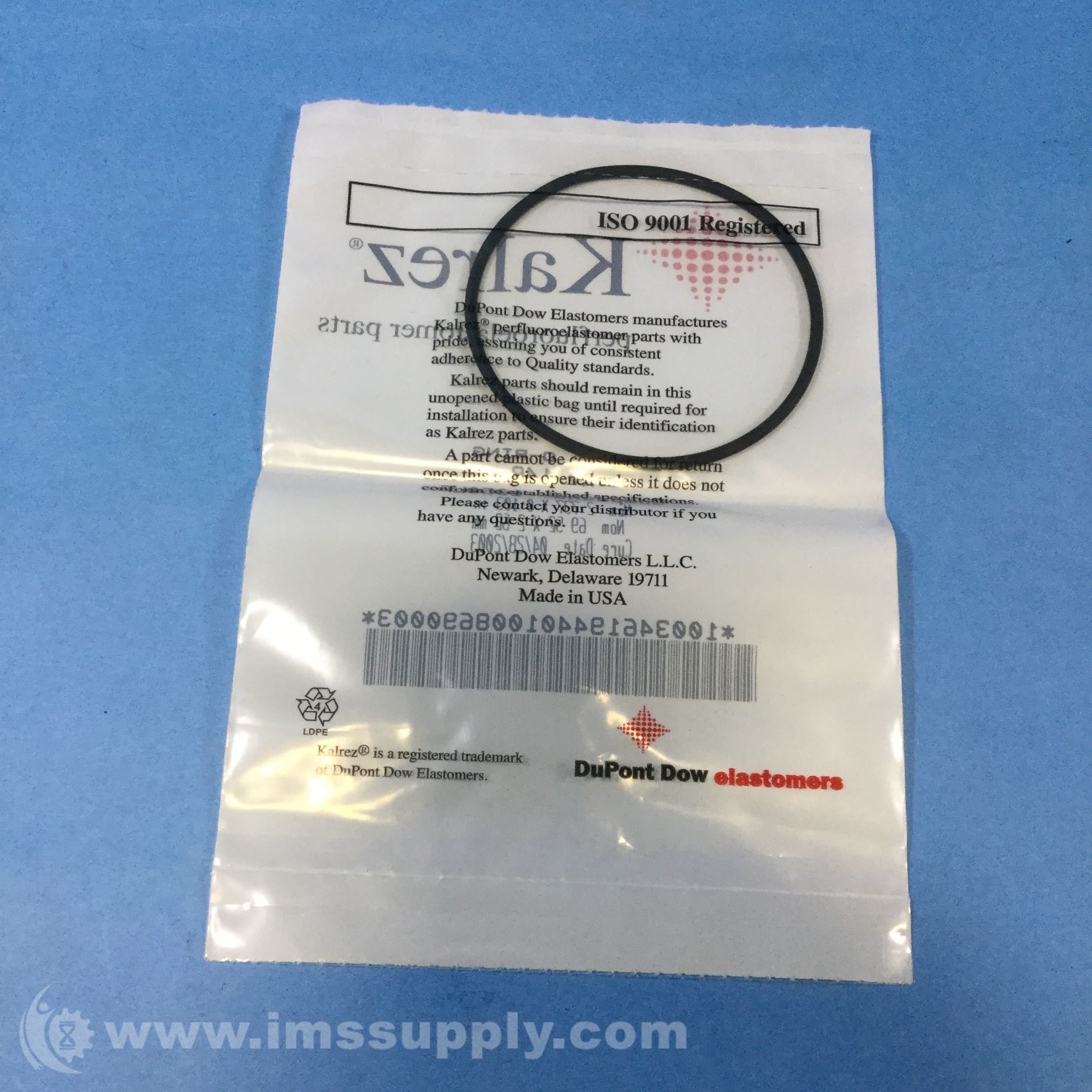 Dupont K-148 Kalrez AS-568A Perfluoroelastomer O-Ring - IMS Supply