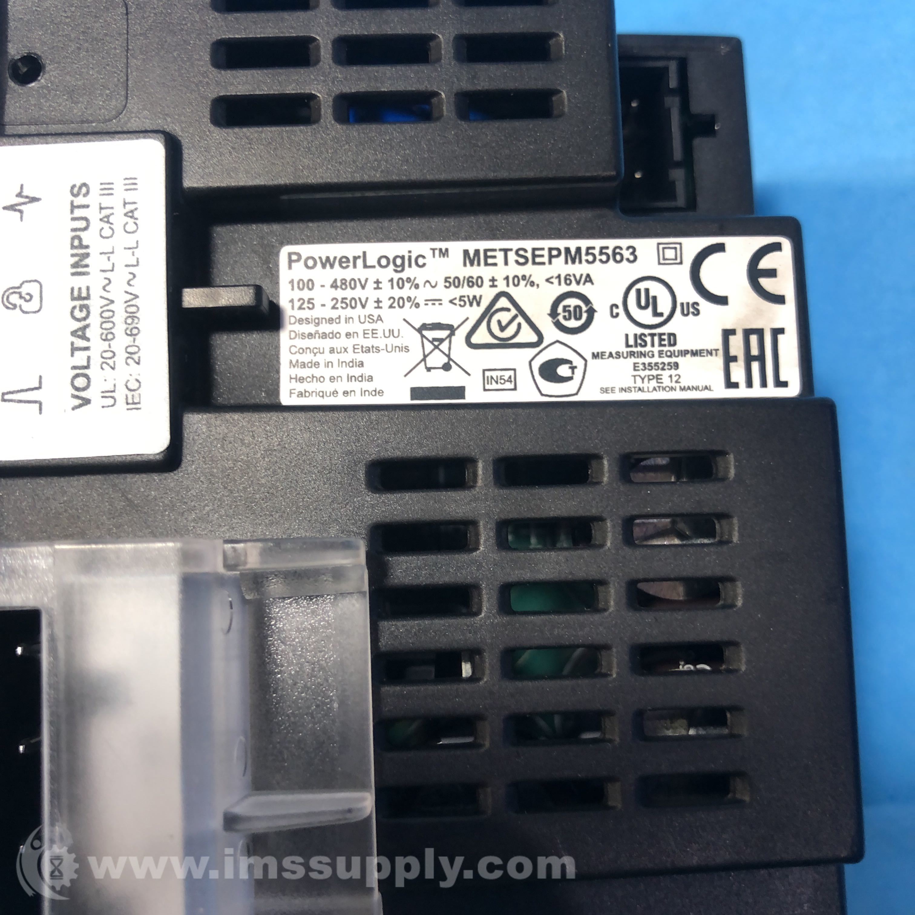 Schneider Electric METSEPM5563 PowerLogic PM5563 Meter, 52 Alarms - IMS ...