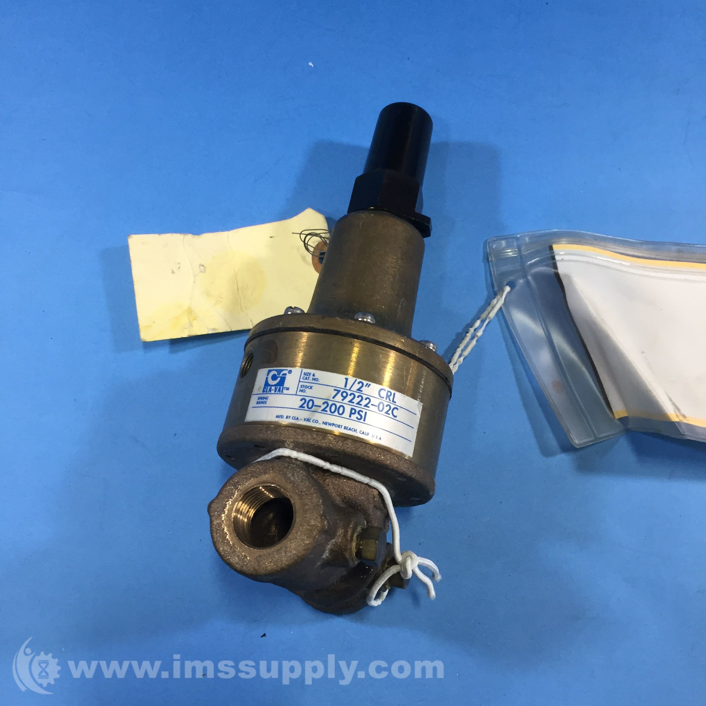 CLA-VAL 7922202C Pilot Valve, 1/2, 20-200 PSI - IMS Supply