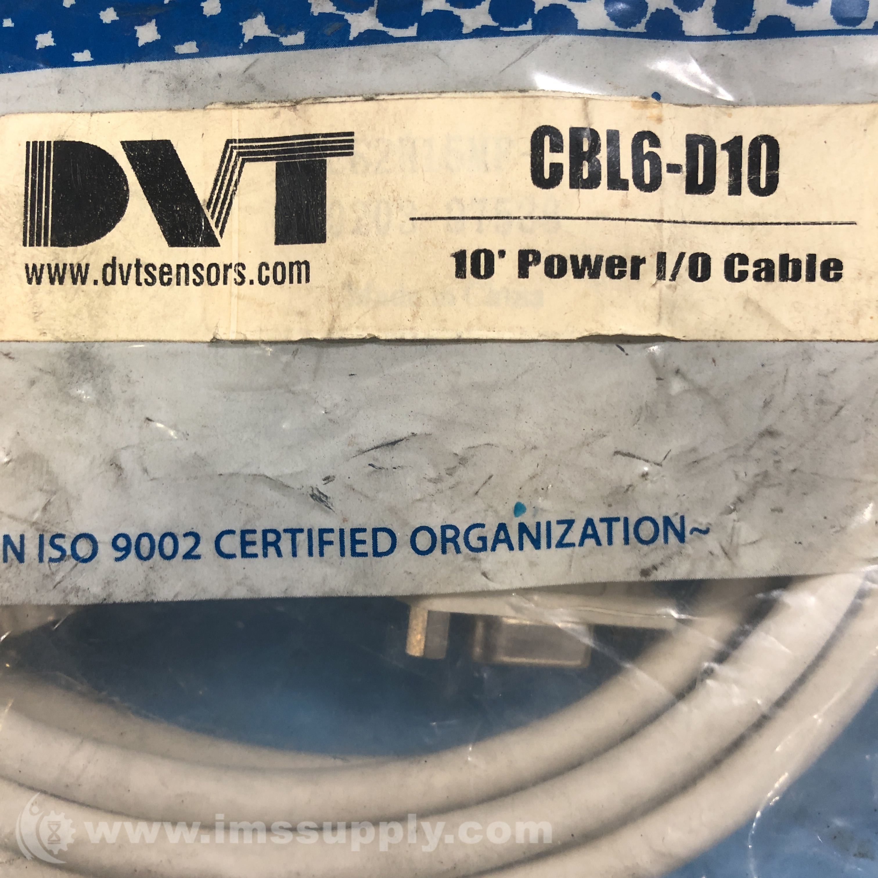 Dvt CBL6-D10 10 Foot I/O Cable, 15 Pin, D-Sub - IMS Supply