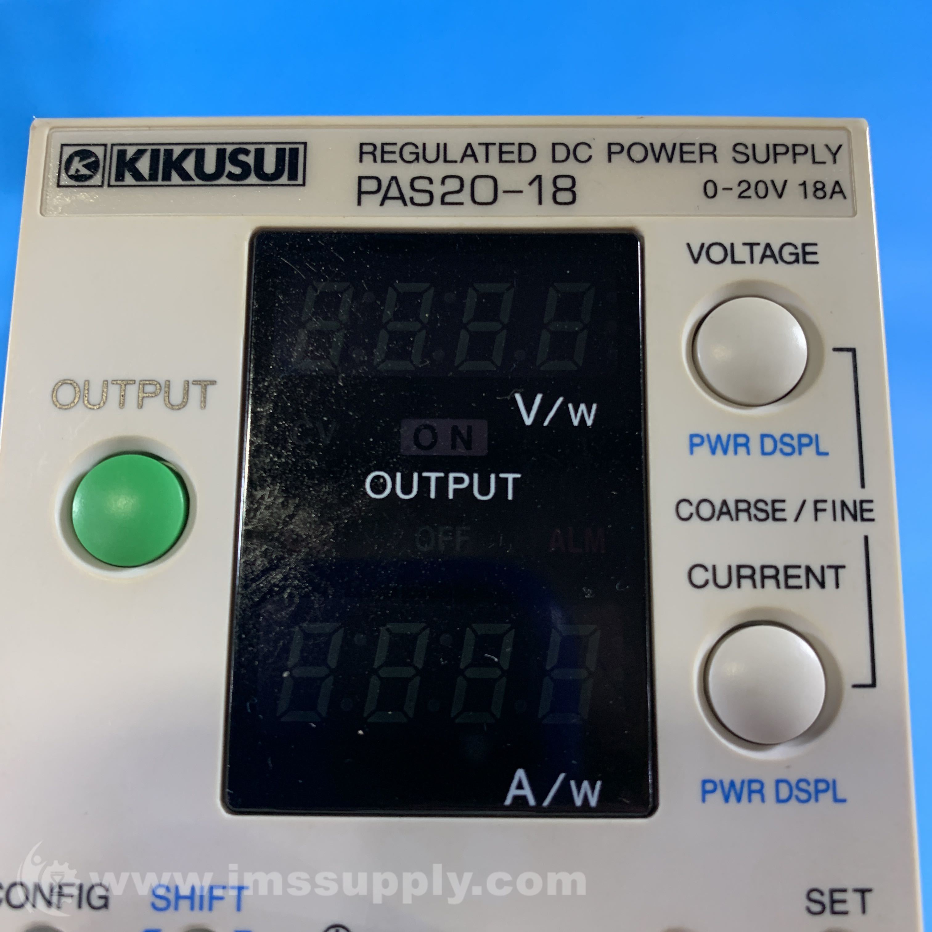Kikusui PAS20-18 DC Power Supply - IMS Supply