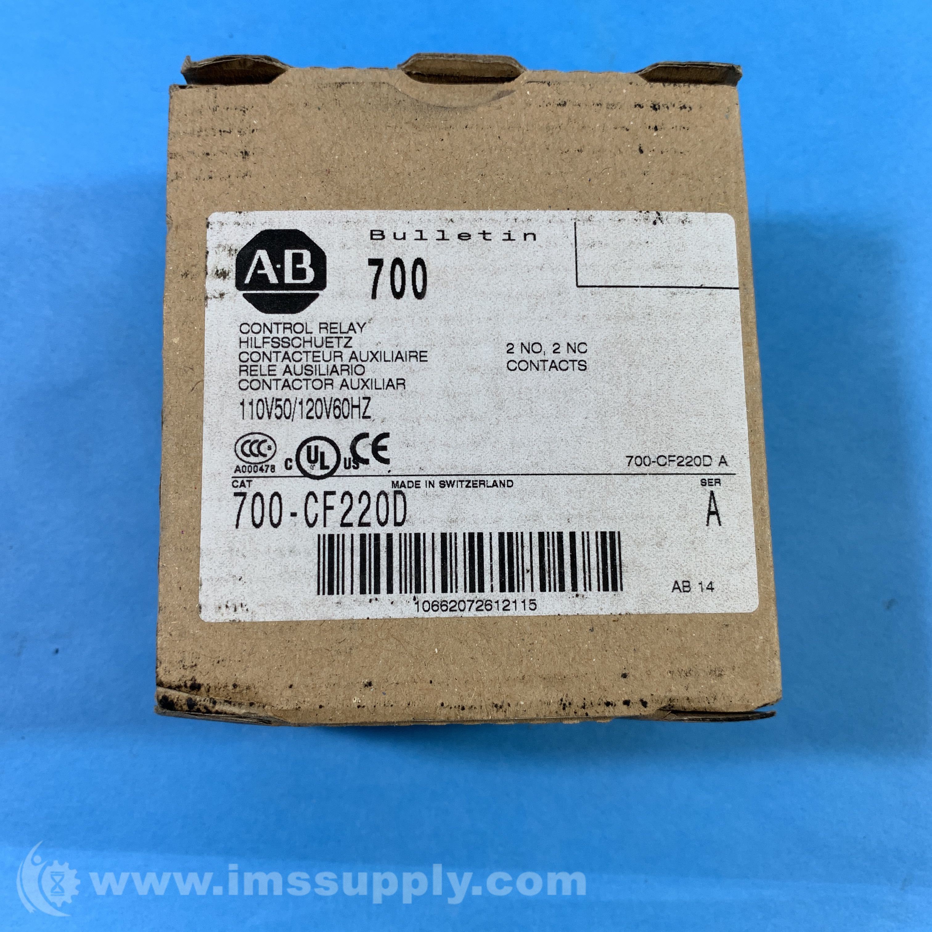 Allen Bradley 700-CF220D MCS-CF Control Relay - IMS Supply