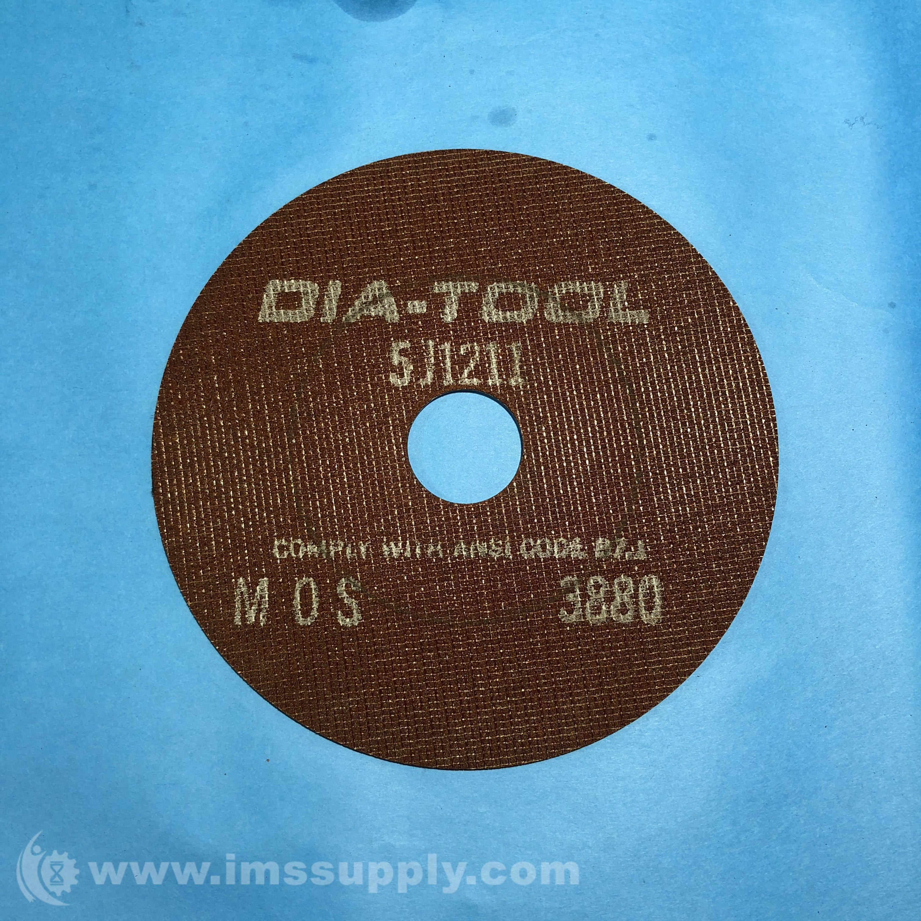 Dia-Tool 5J1211 Abrasive Disc, Cut-Off Wheel, 7'' OD - IMS Supply