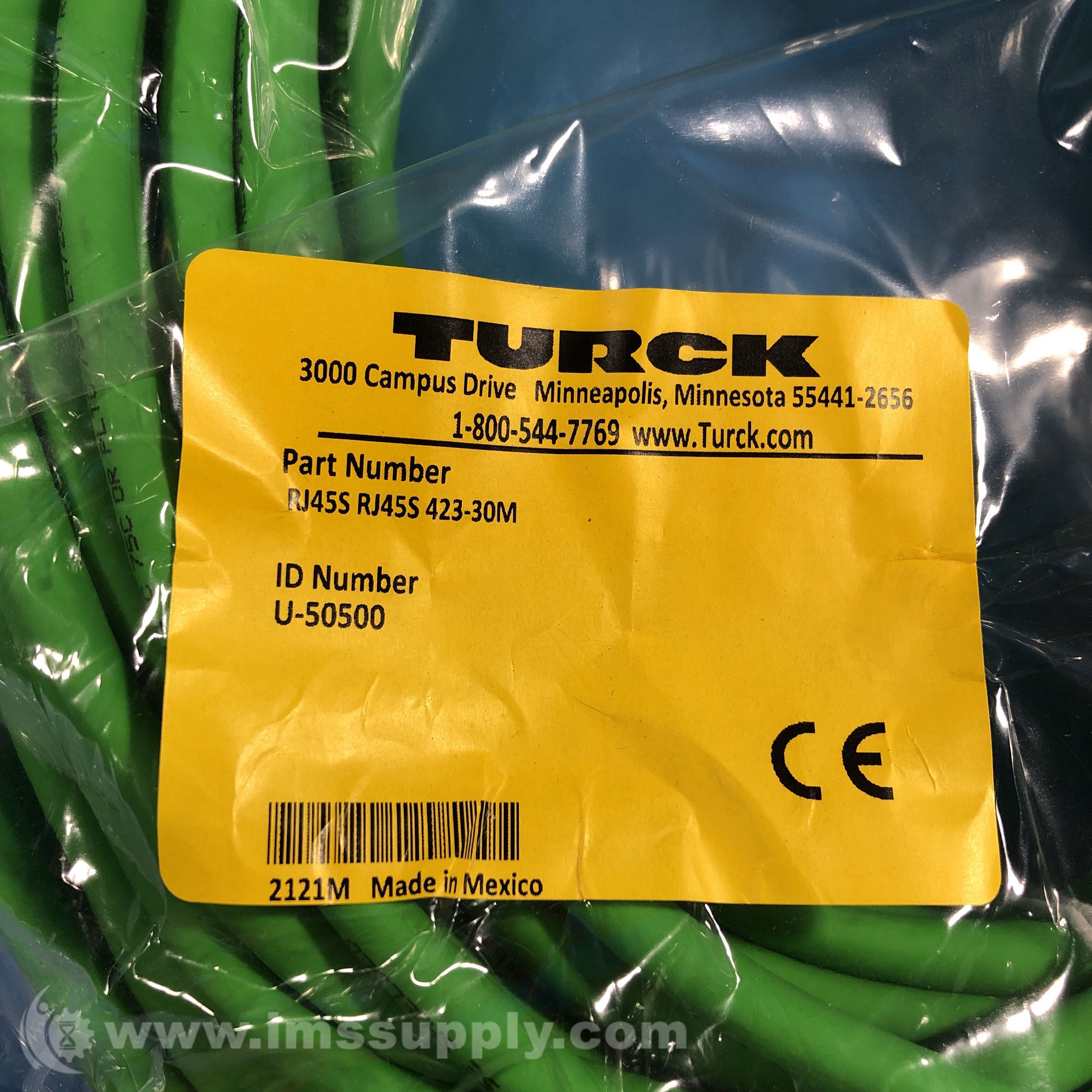 Turck RJ45S RJ45S 423-30M Double-ended PROFINET Extension Cable - IMS ...